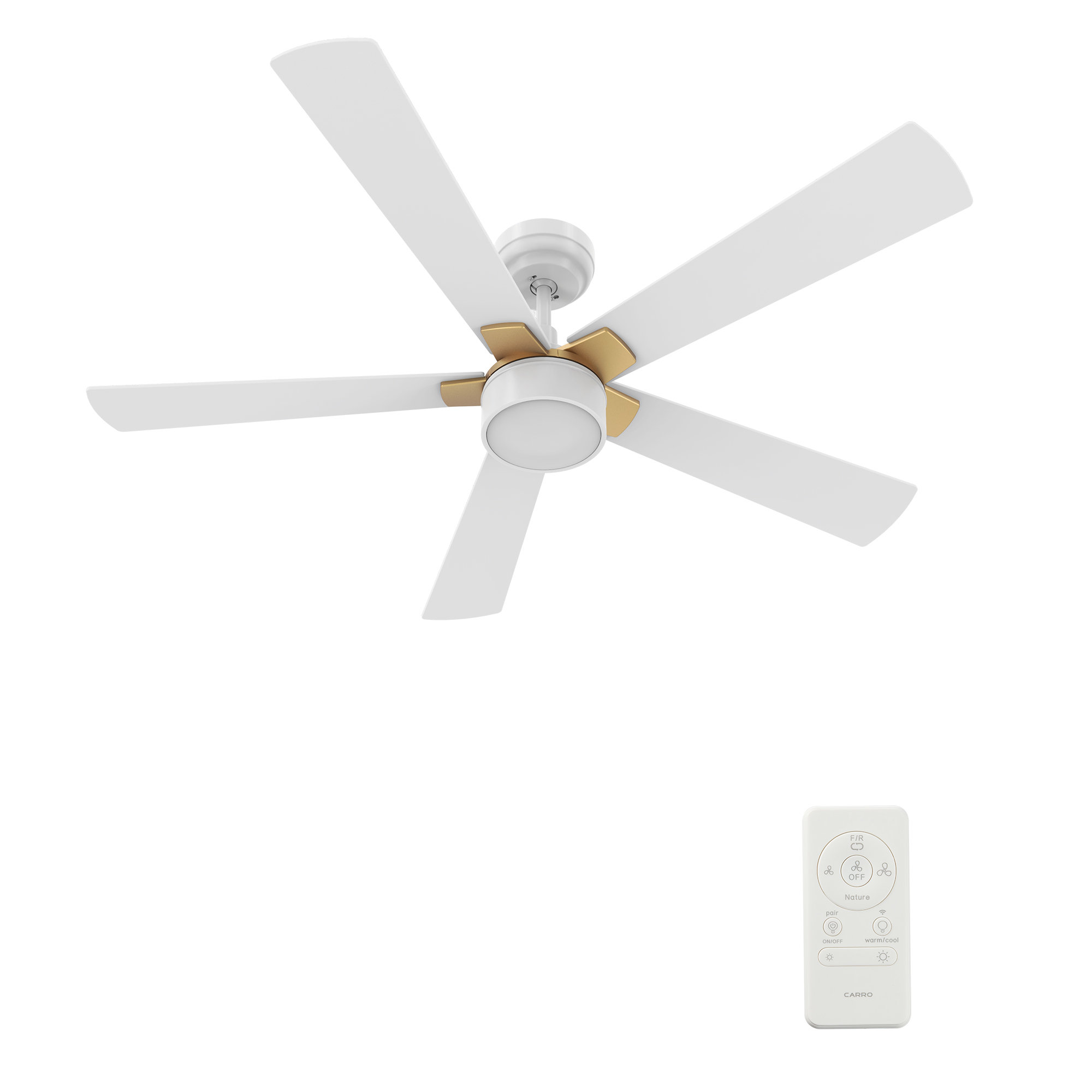 Mercer41 Demitris 5 - Blade LED Standard Ceiling Fan with Light Kit ...