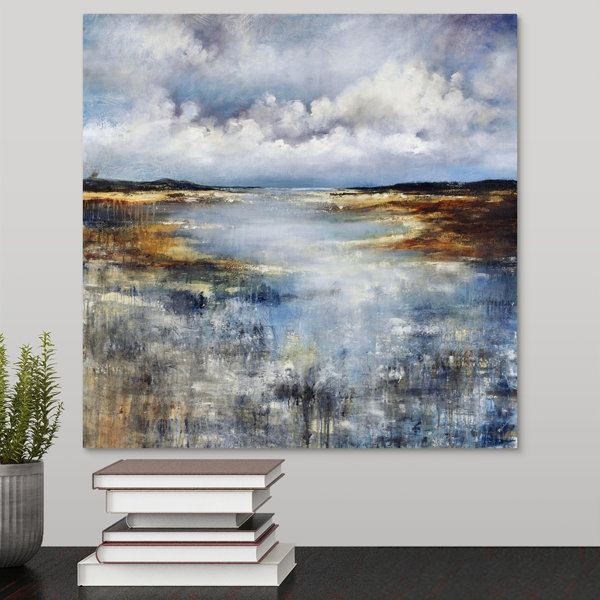 Highland Dunes 'Calm Stillness' Painting on Canvas | Wayfair