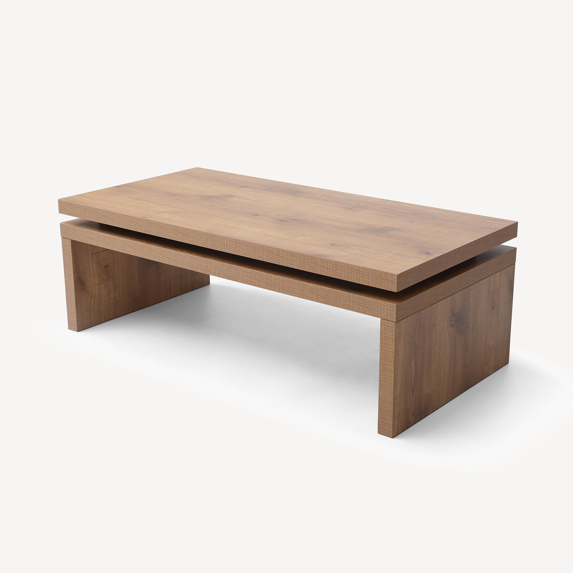 Millwood Pines Wooden Coffee Table Rectangle Center Table Tea Table ...