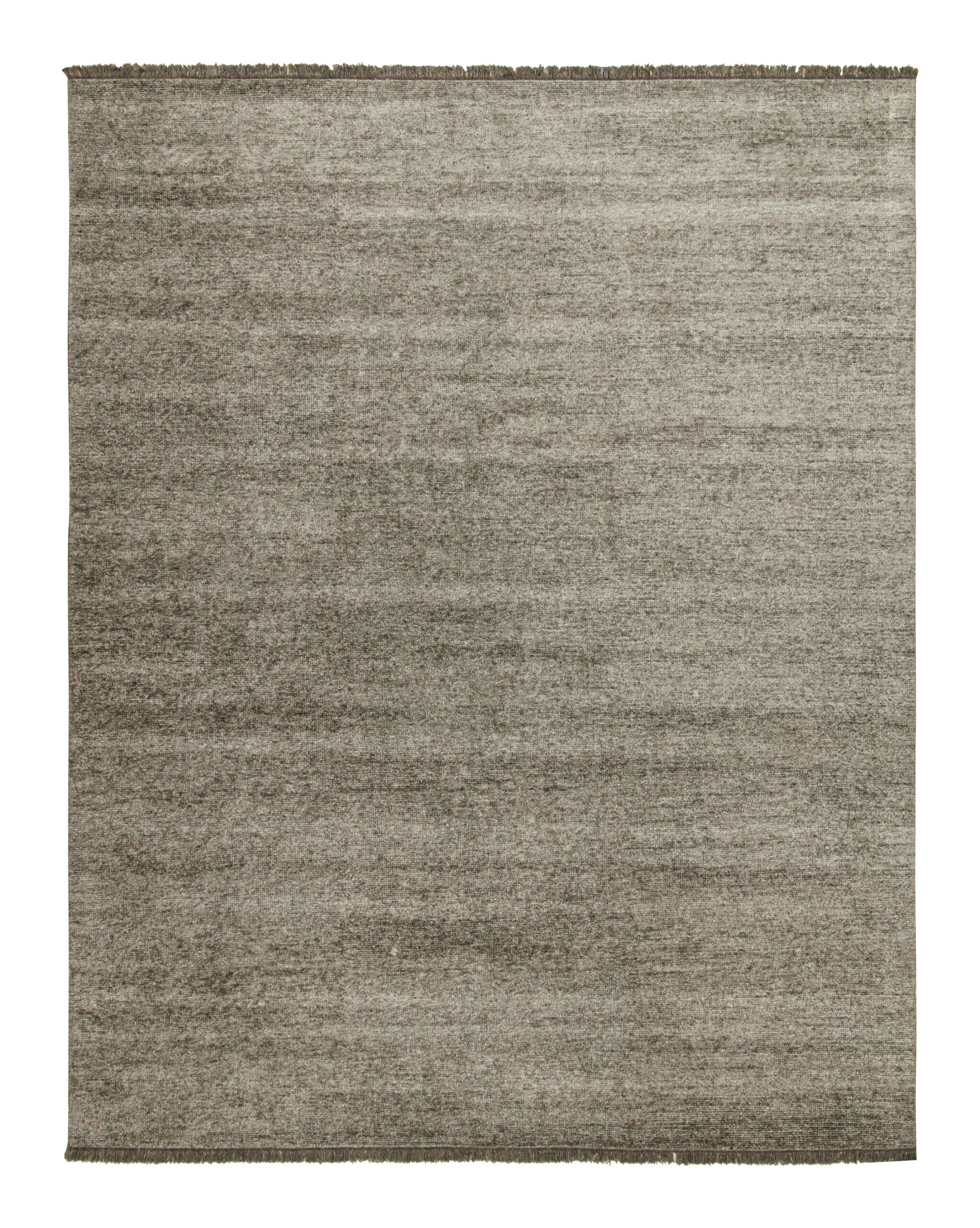 Rug & Kilim One-of-a-Kind Hand-Knotted 12' x 15' Silk Area Rug in Gray ...