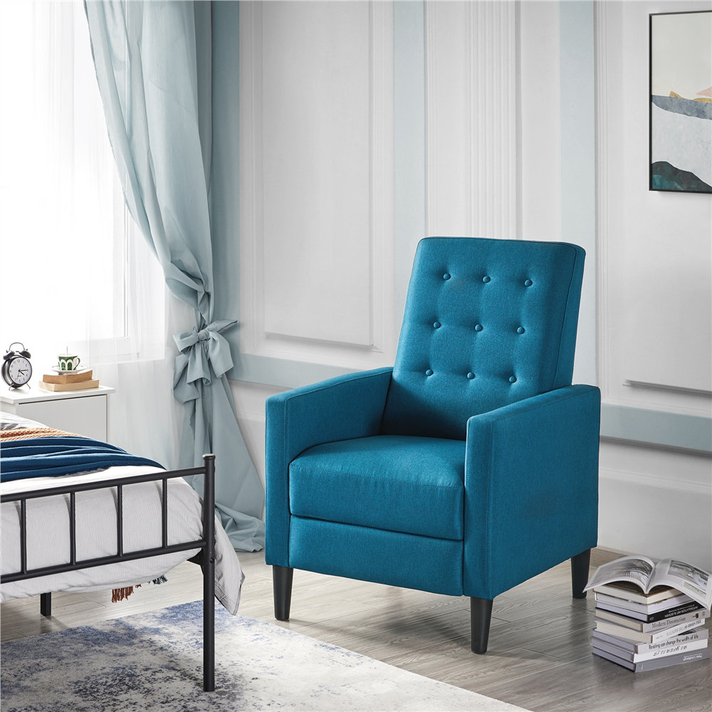 Yaheetech Single Reclining Chair With Adjustable Back & Footrest ...