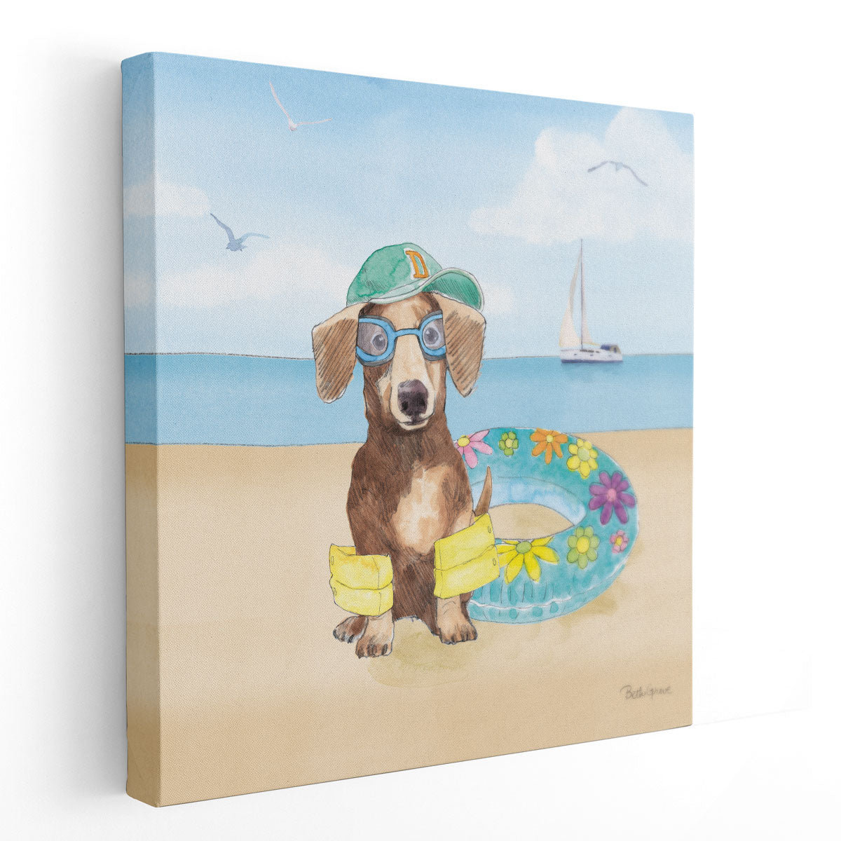 Rosecliff Heights Summer Paws III - Canvas Print Wall Art | Wayfair