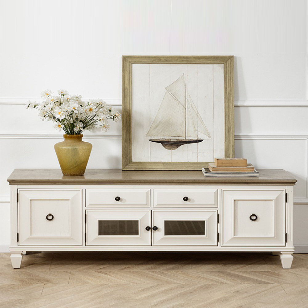 Bkoksety American country Retro TV Stand Cabinet | Wayfair