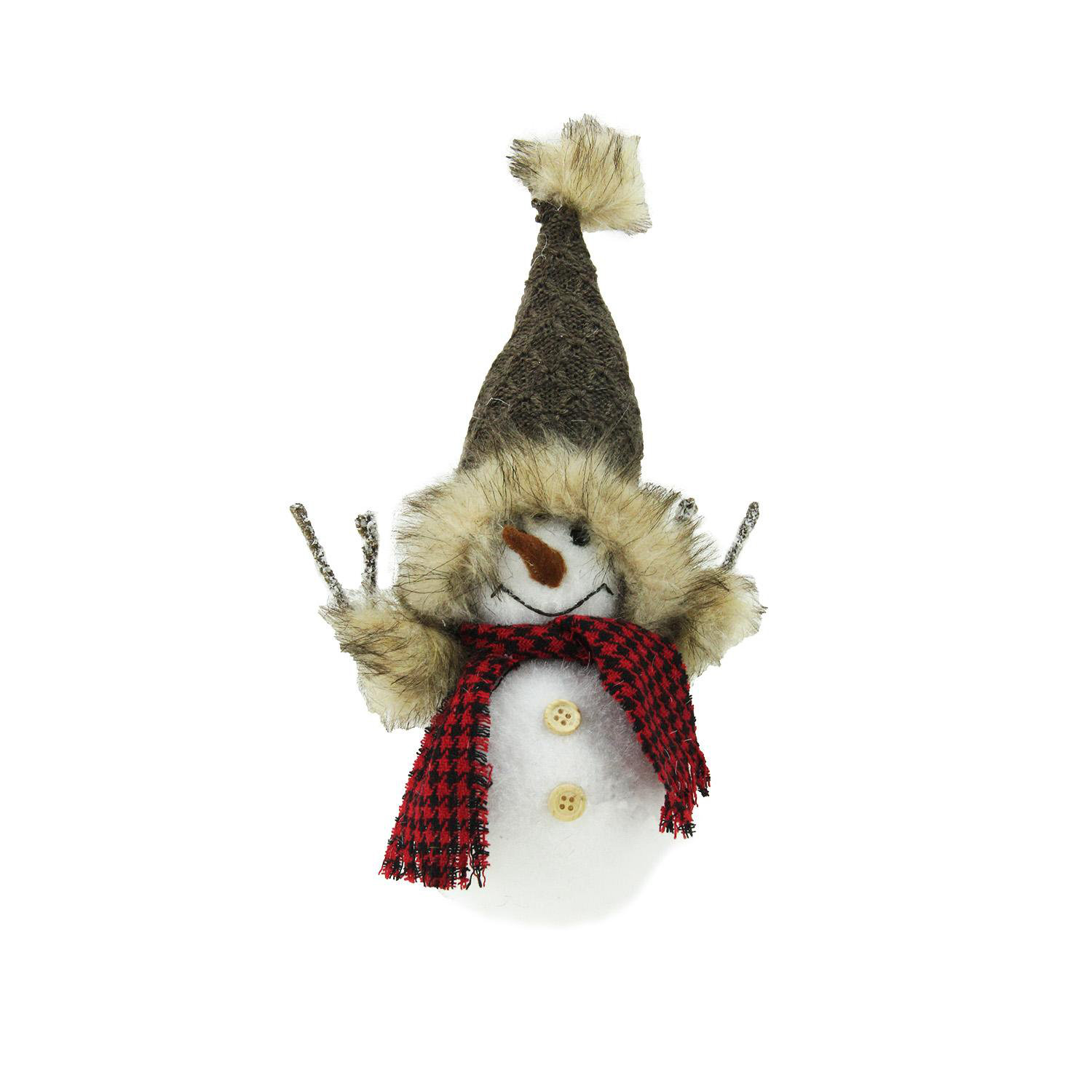 Northlight Seasonal 9" White and Red Snowman with Hat Christmas ...