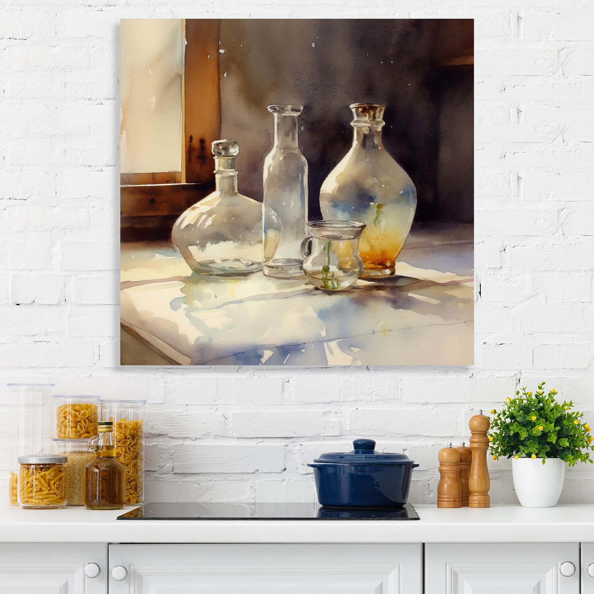 Winston Porter Simple Still Life Fruits and Pitchers II - Wrapped ...