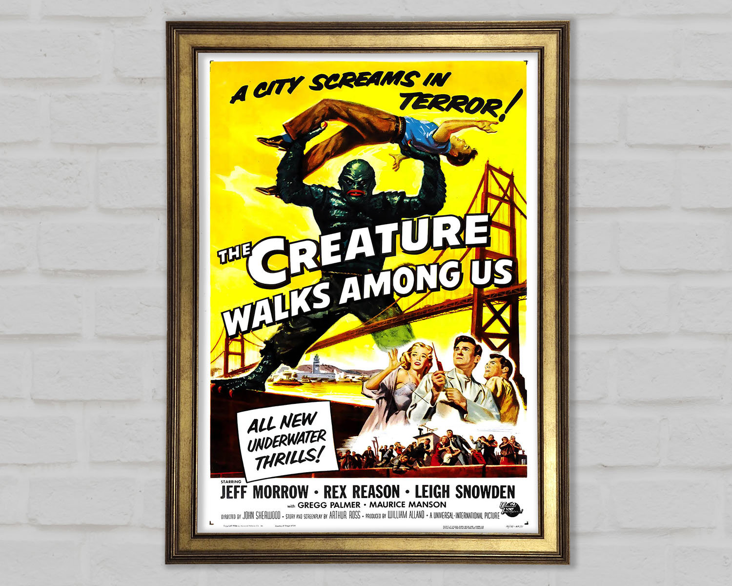 Happy Larry Creature Walks Among Us Poster 1 Framed Print | Wayfair.co.uk