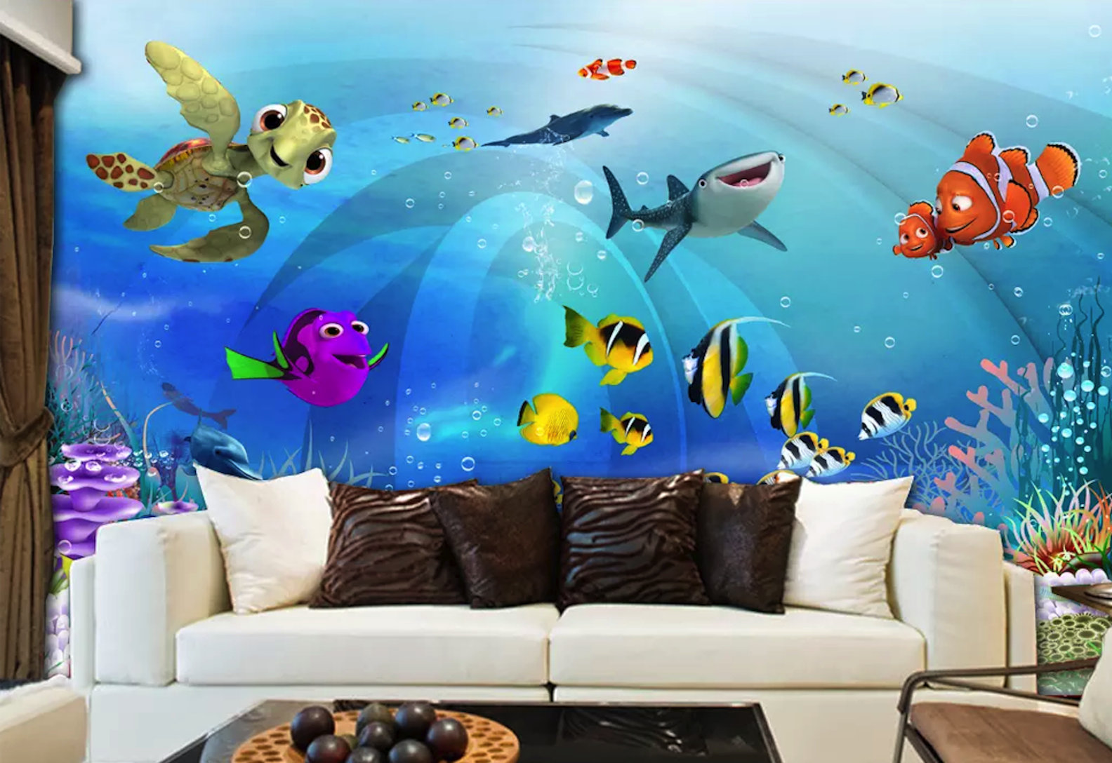 Sunside Sails Lilia Cartoon Wall Mural | Wayfair