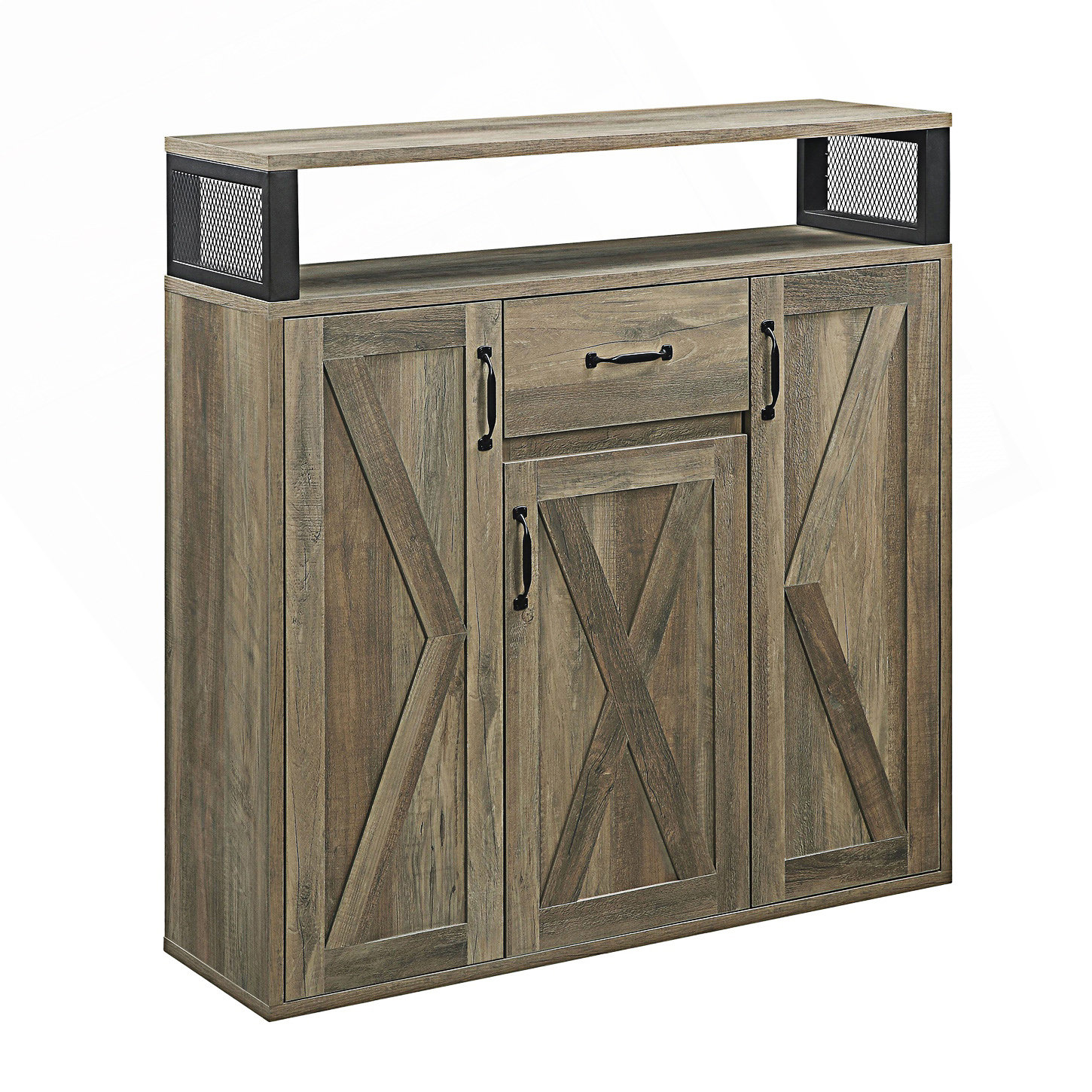 Ophelia & Co. Rustic Server With Shelf | Wayfair