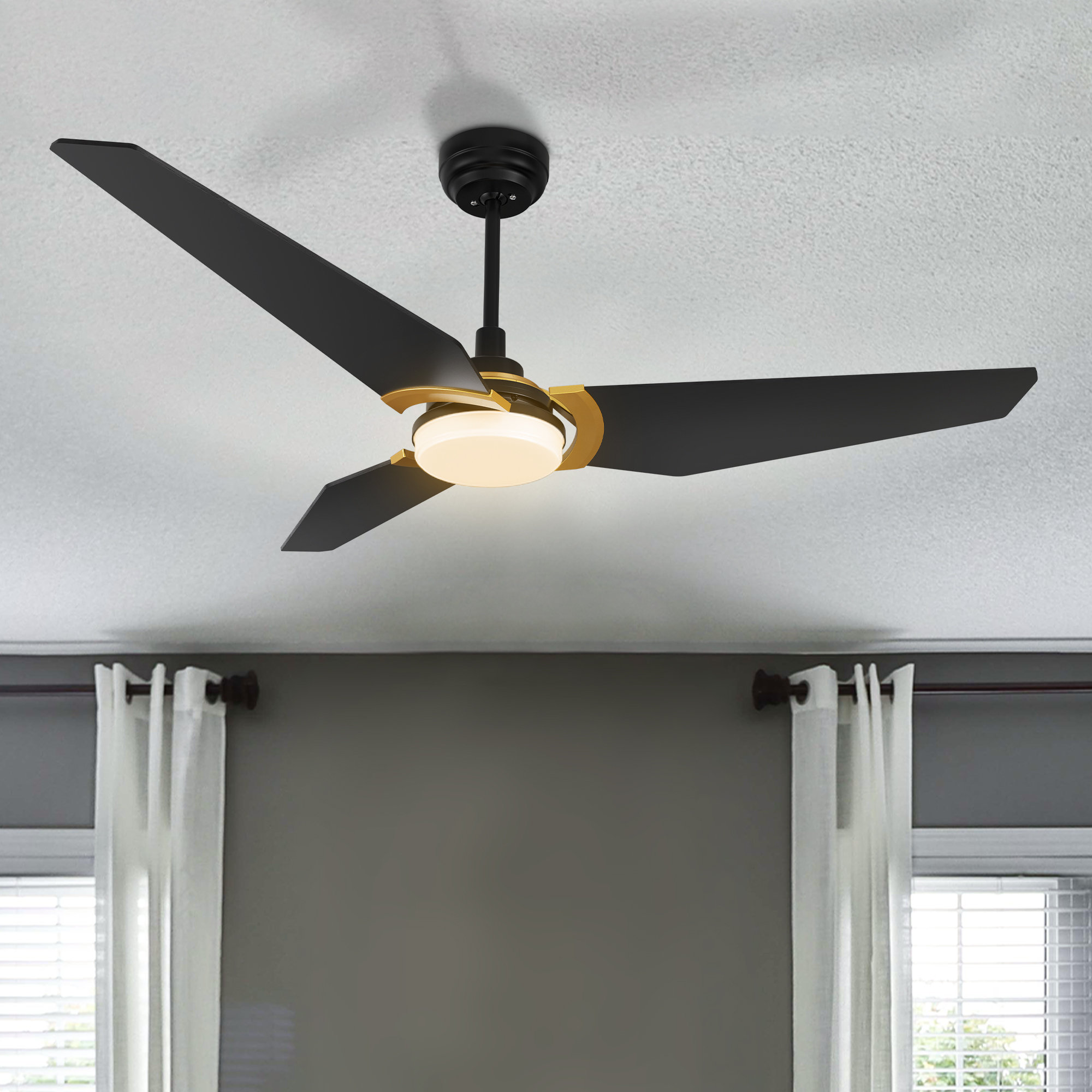 CARRO 52'' Smart Ceiling Fan With Remote, Light Kit Included,Works With ...
