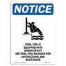 SignMission Pool Spa Is Equipped Sign with Symbol | Wayfair