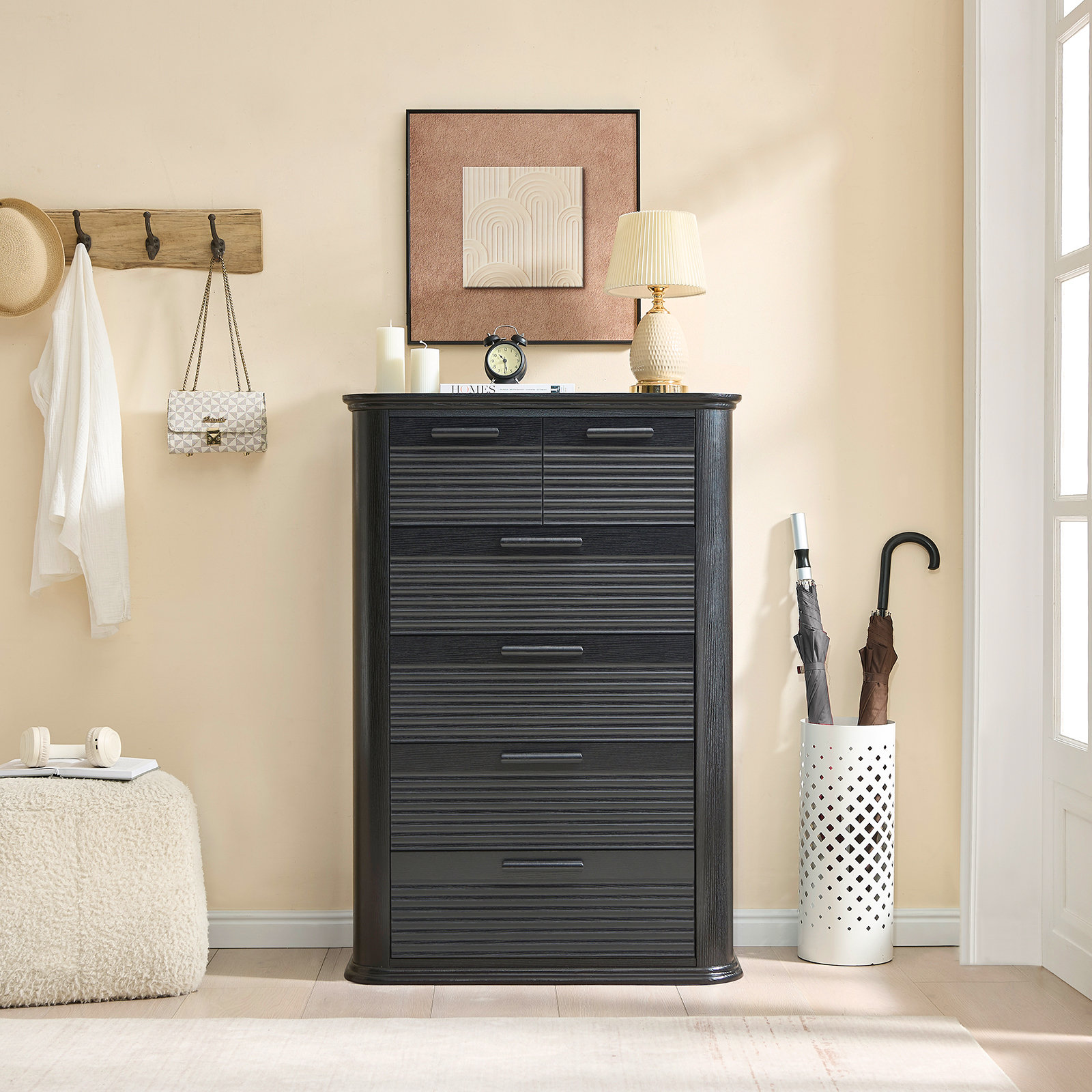 Winston Porter Commode 6 tiroirs Kadein - Wayfair Canada
