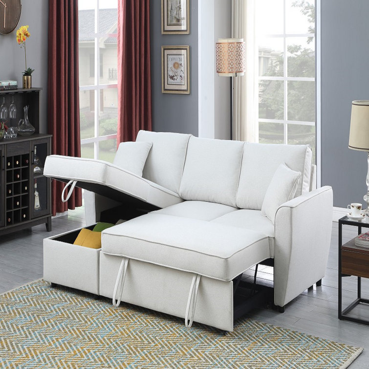 Latitude Run® Arthur Sectional Sofa Bed, Beige - Wayfair Canada