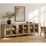Charlton Home® Scarlett Sideboard Cabinet With 6 Glass Doors, Buffet ...