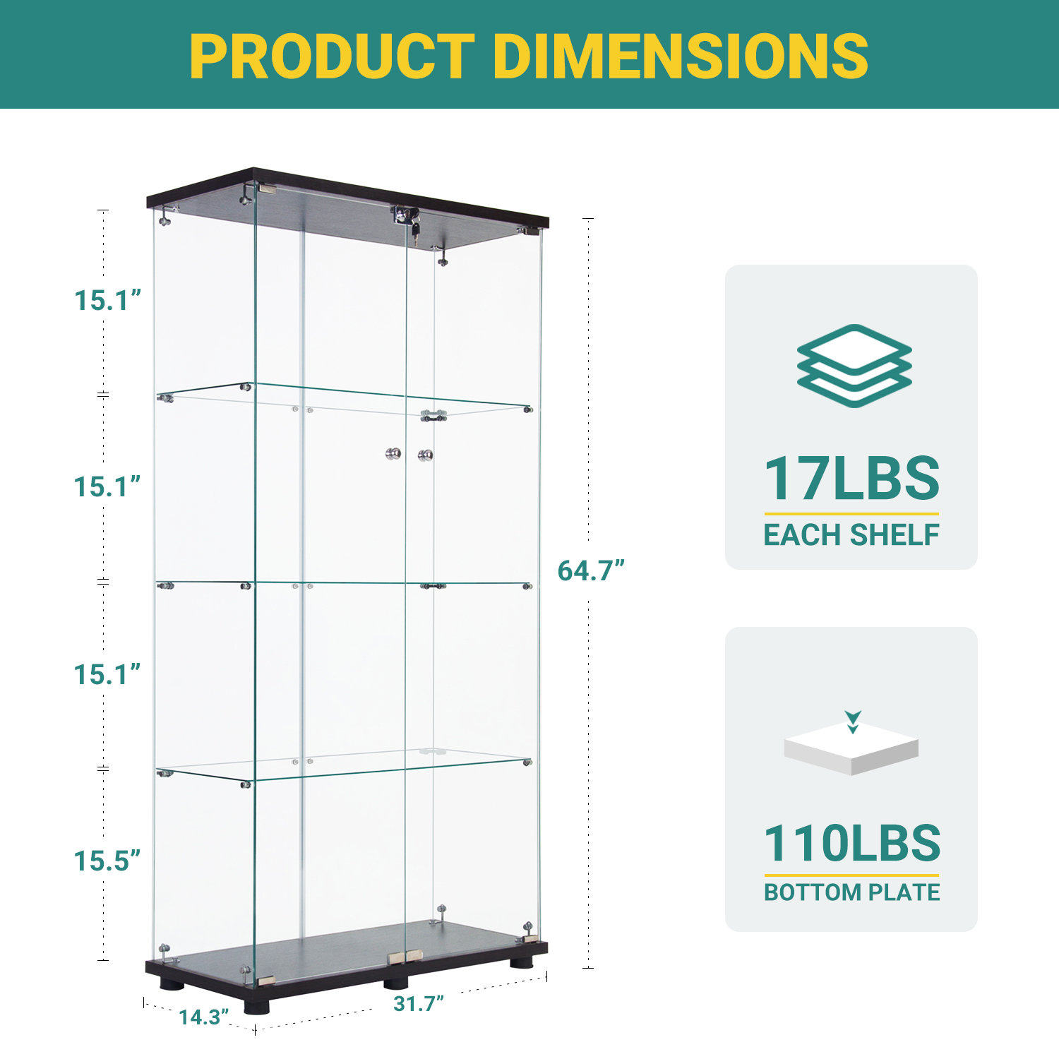 Wrought Studio™ Lajon Dining Cabinet Glass Display Cabinet & Reviews ...