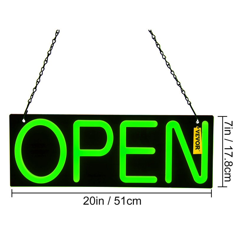 VEVOR 7'' Business Themed Neon Sign | Wayfair