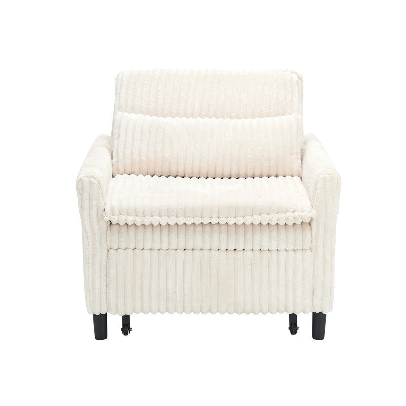 Latitude Run® Comfortable Teddy Velvet Chair - Small Sofa Bed For ...