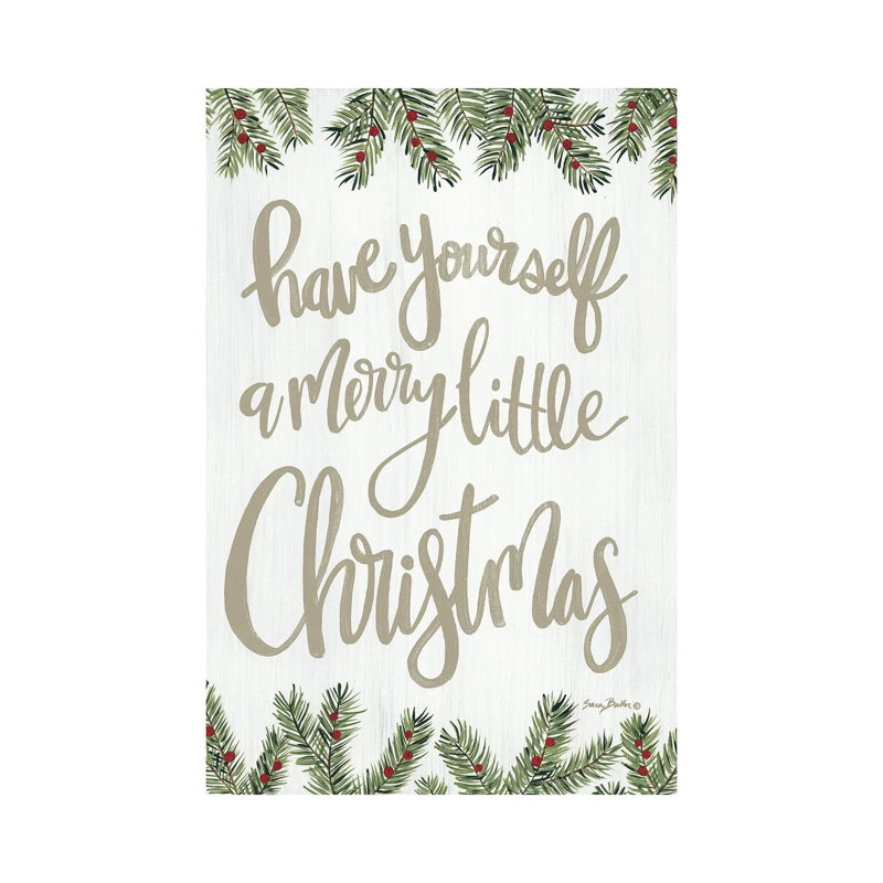 The Holiday Aisle® Merry Little Christmas - Wall Art Print - Wrapped ...