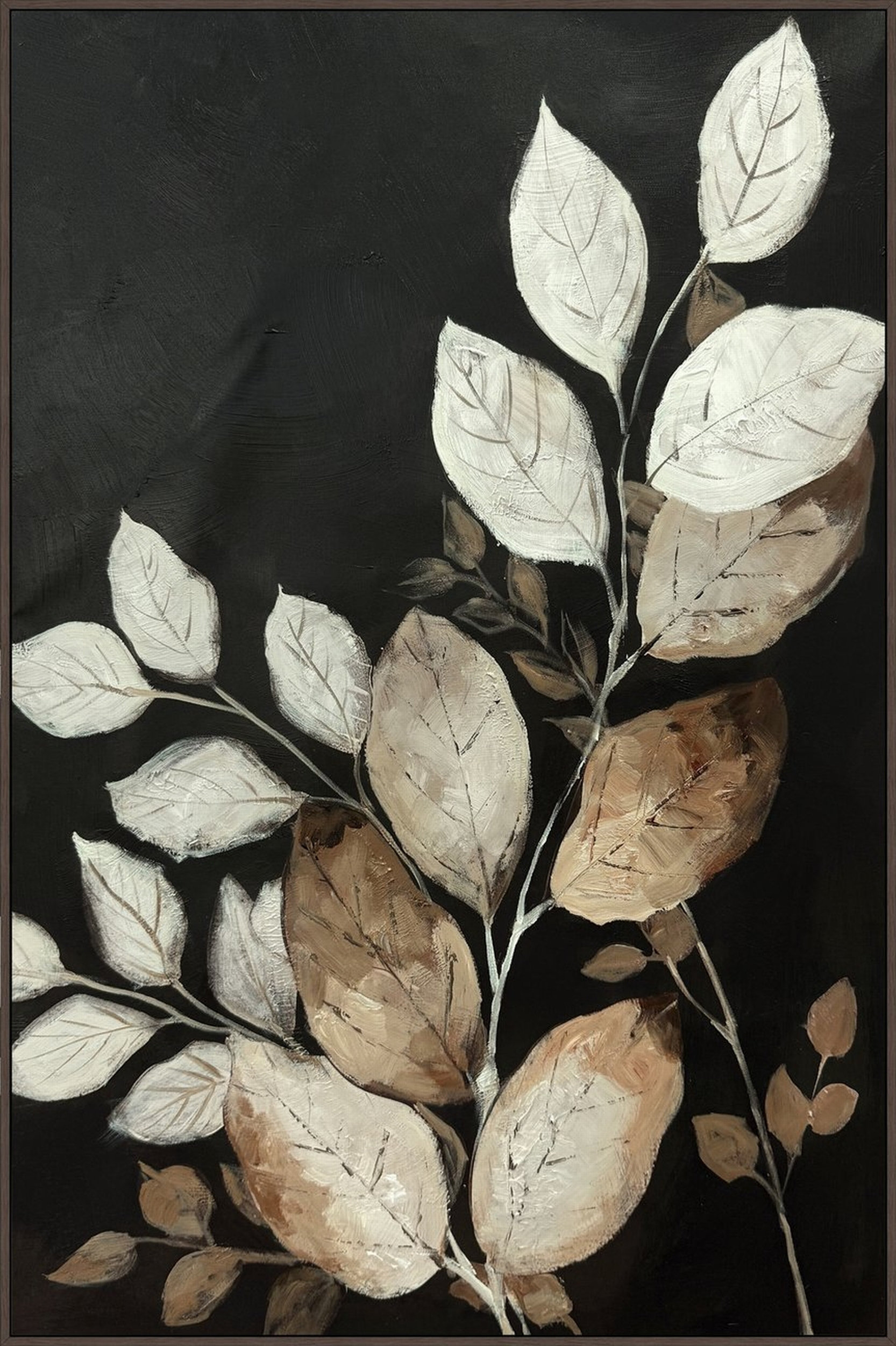 Latitude Run® Botanic Noir II Canvas Wall Art | Wayfair