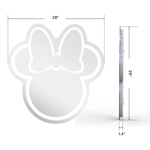 IMPRESSIONS VANITY · COMPANY Disney Mickey Mouse Wall Mirror Smart ...