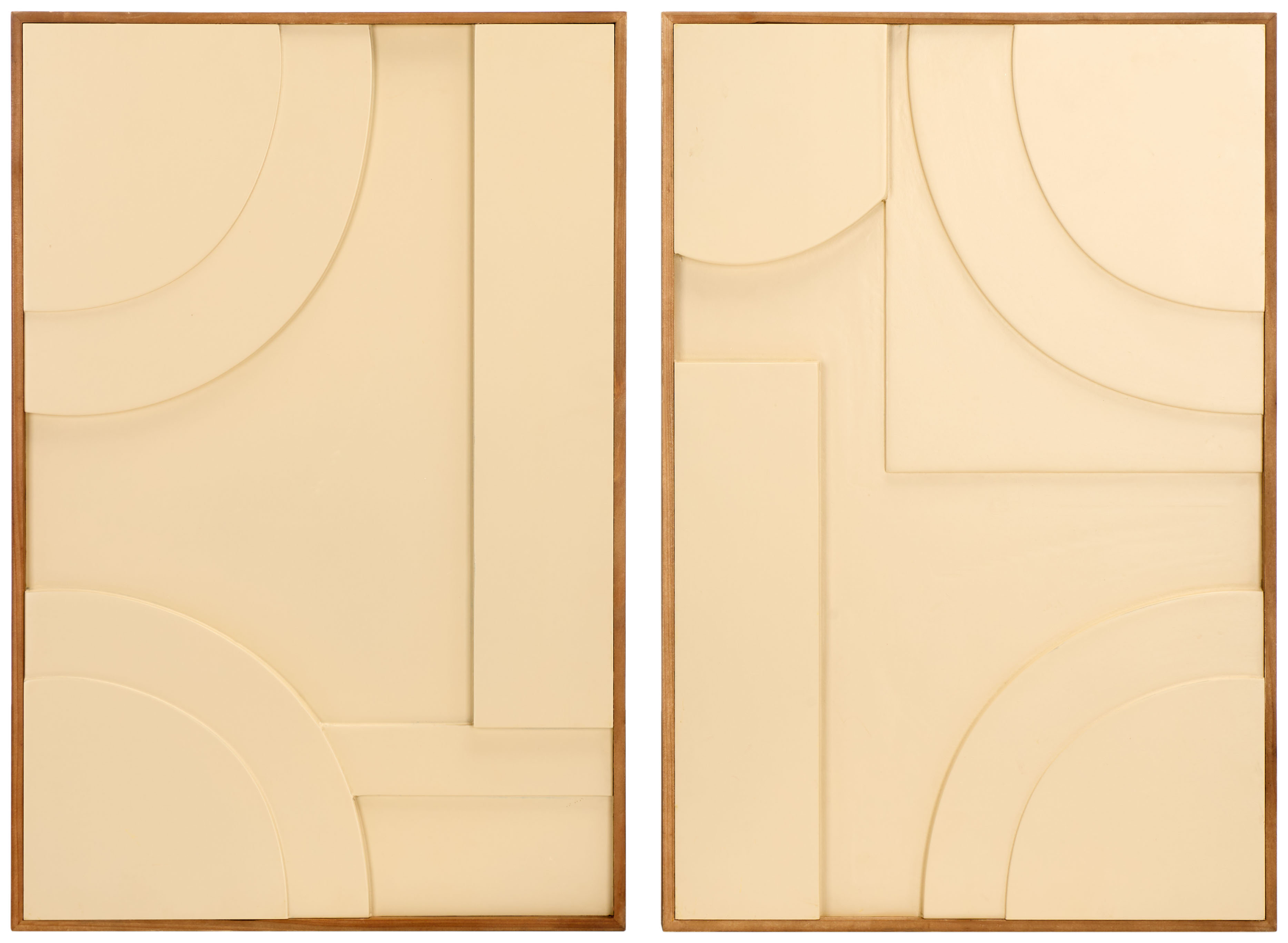 Orren Ellis Modern Geometry Framed Dimensional Wall Art | Wayfair