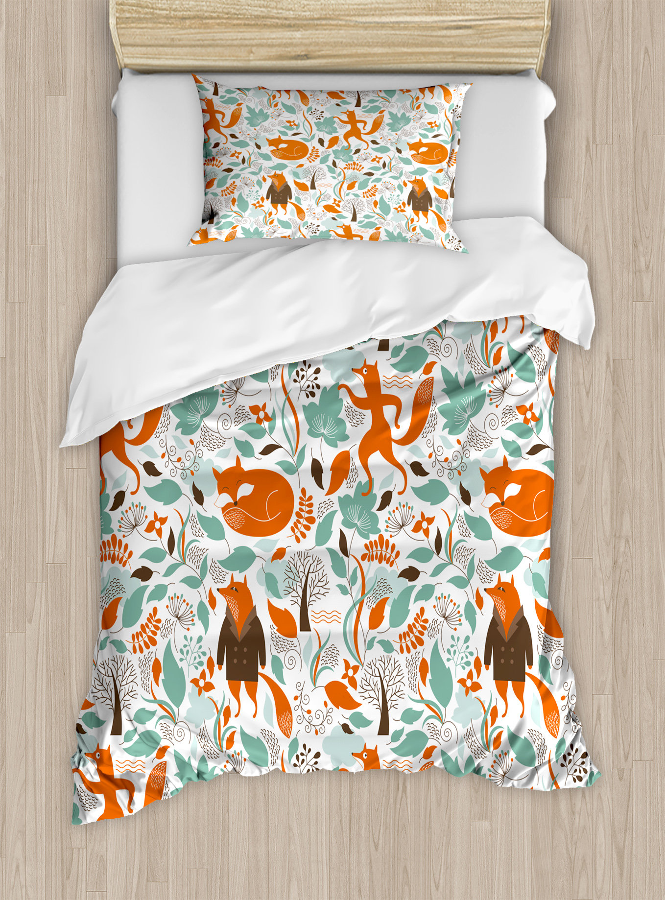 Ambesonne Fox Duvet Cover Set | Wayfair