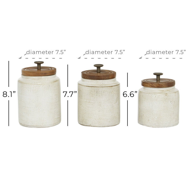 Mistana™ 3 Piece Kitchen Canister Set & Reviews | Wayfair