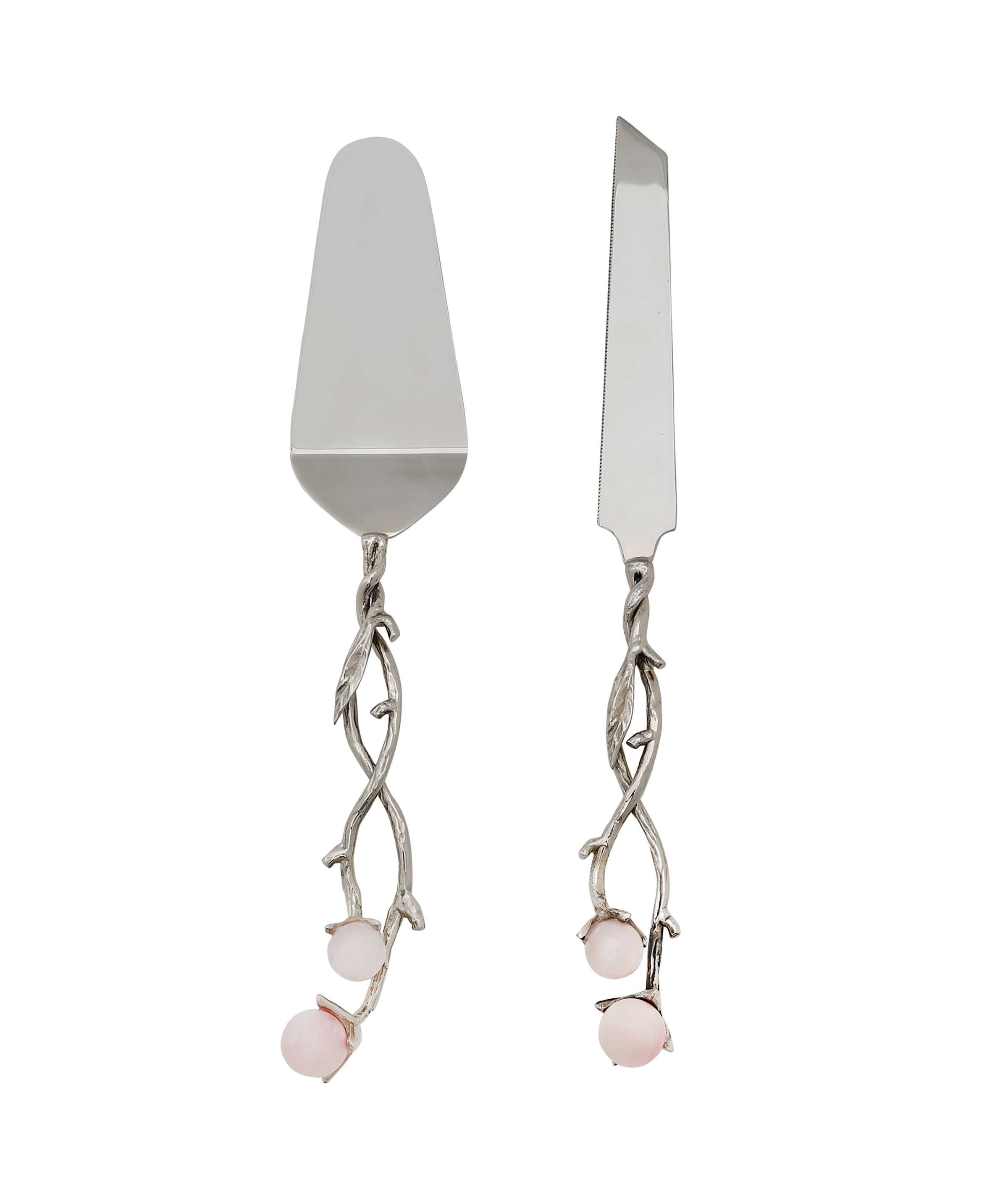 Godinger Silver Art Co Hyaline Pink Cake Server Set | Wayfair