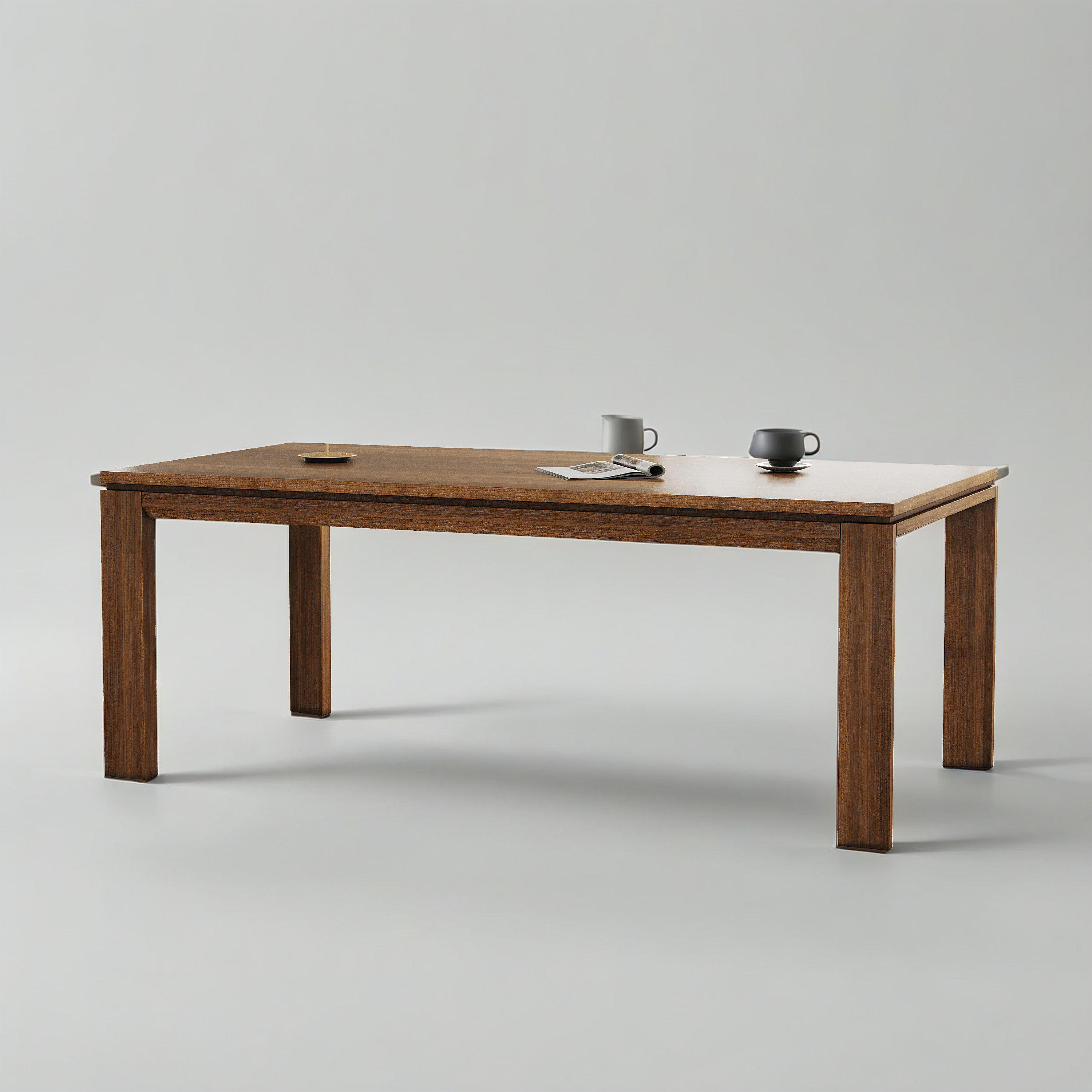 Latitude Run® 62.99 Inch Mid Century Modern Solid Wood Dining Table For ...