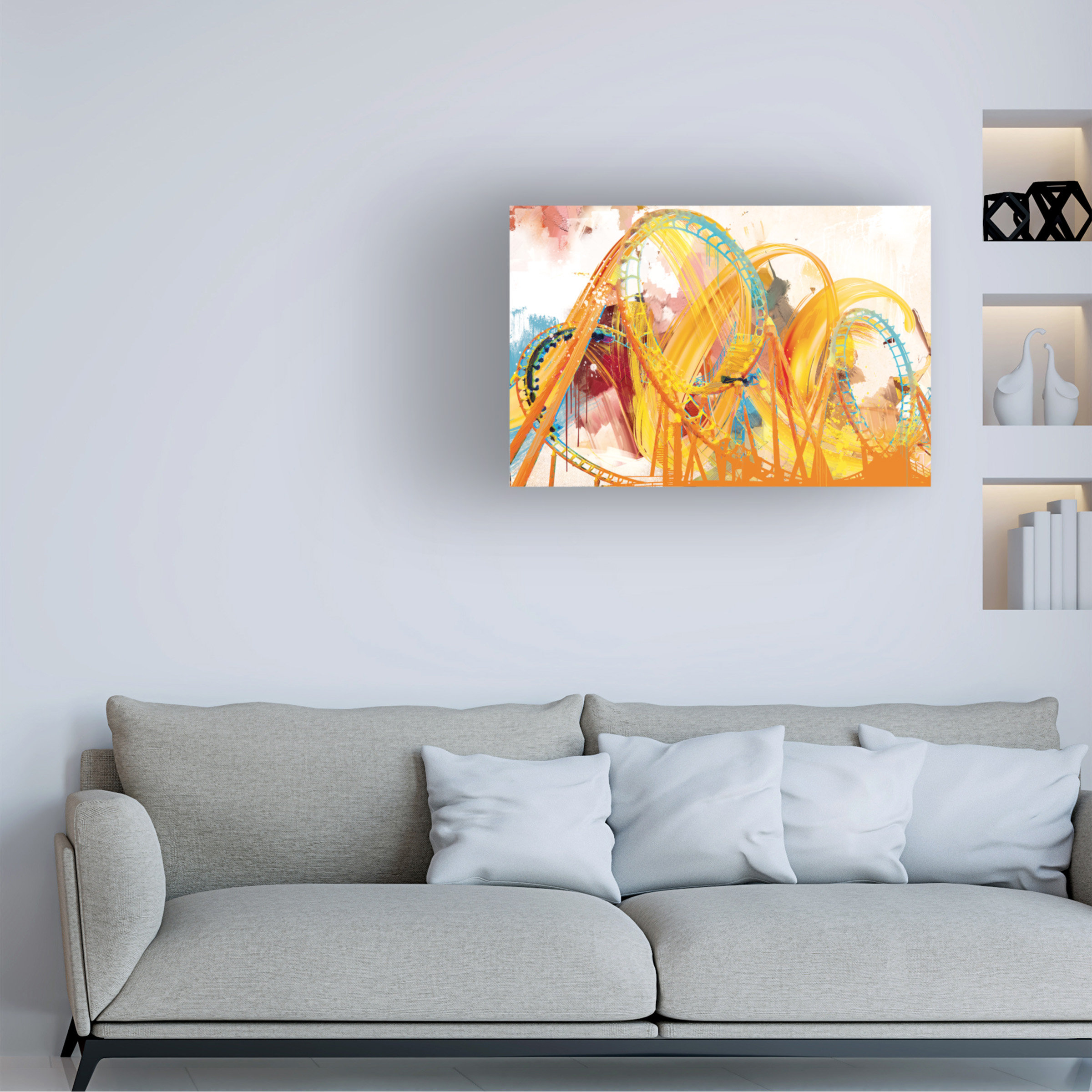 Ebern Designs Bolog Porter Hastings Rockin Rolla Canvas Art | Wayfair