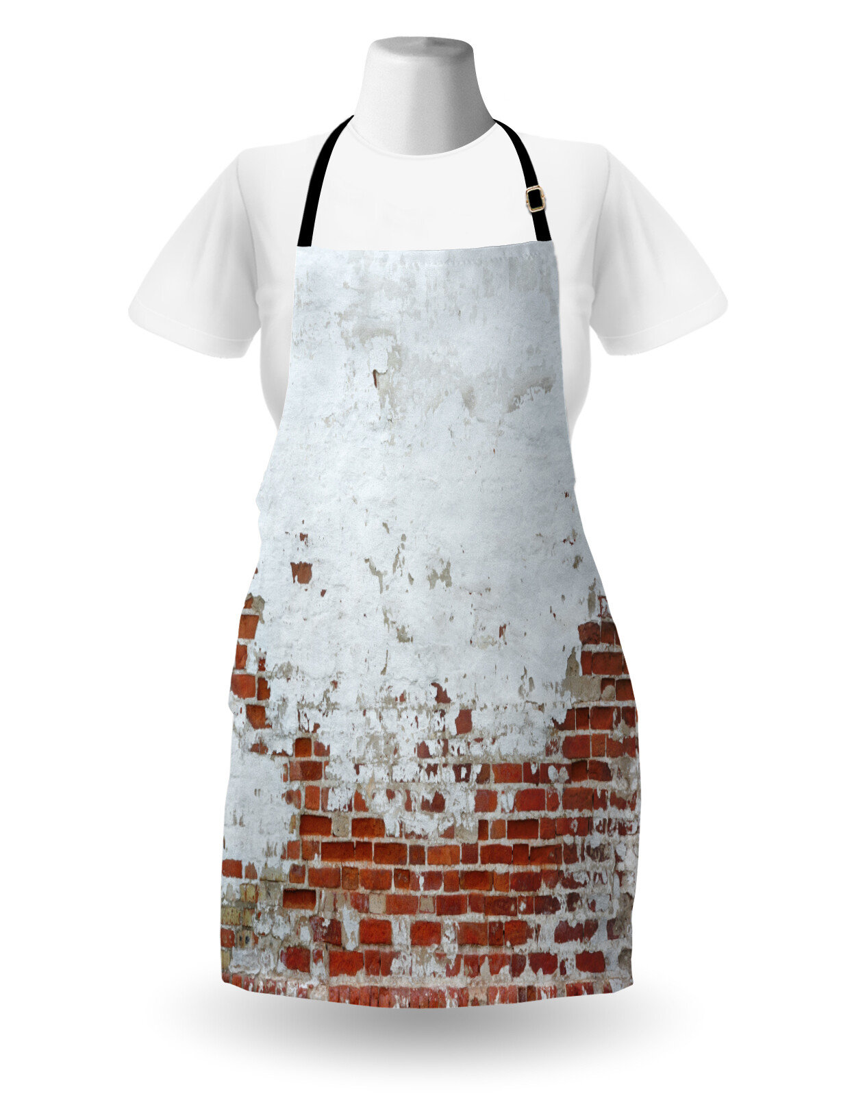 East Urban Home White Apron Unisex, Aged Vintage Brick Wall, Adult Size ...