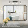 Latitude Run® Shatterproof Aluminum Rectangular Wall Mirror & Reviews ...