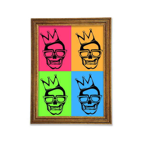 Happy Larry Prince Skull Lord Framed Print | Wayfair.co.uk