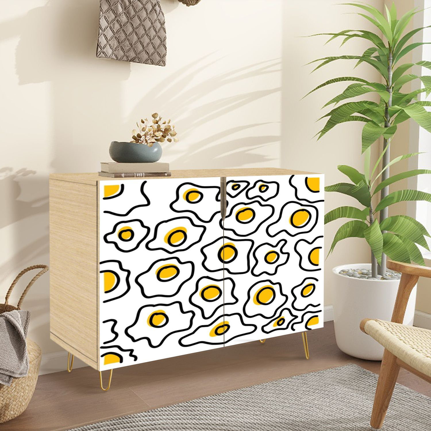 George Oliver Sideboard Buffet Cabinet with Storage seamless eggs clip ...