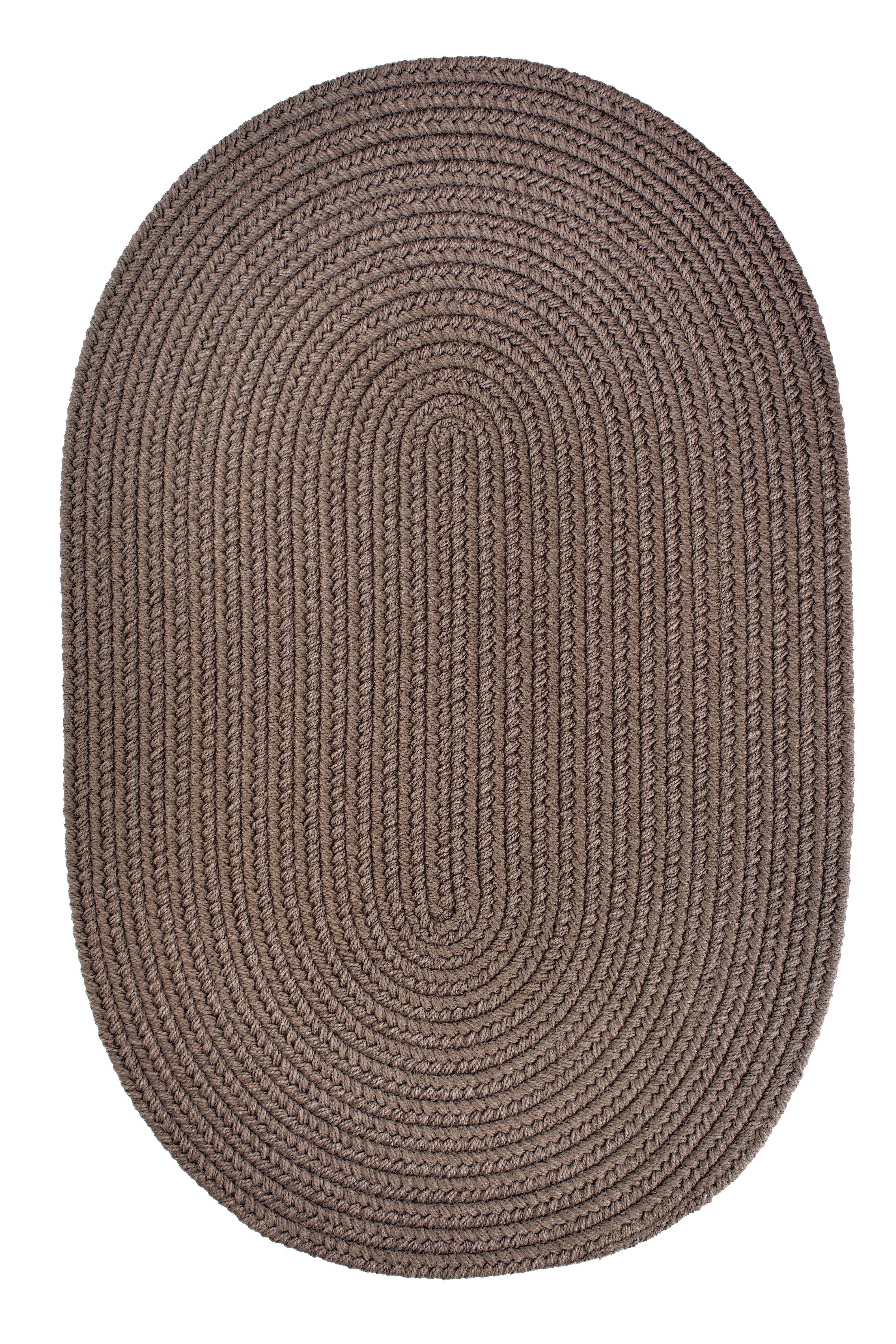 August Grove Smyth Hand Braided Taupe Indoor/Outdoor Area Rug & Reviews ...