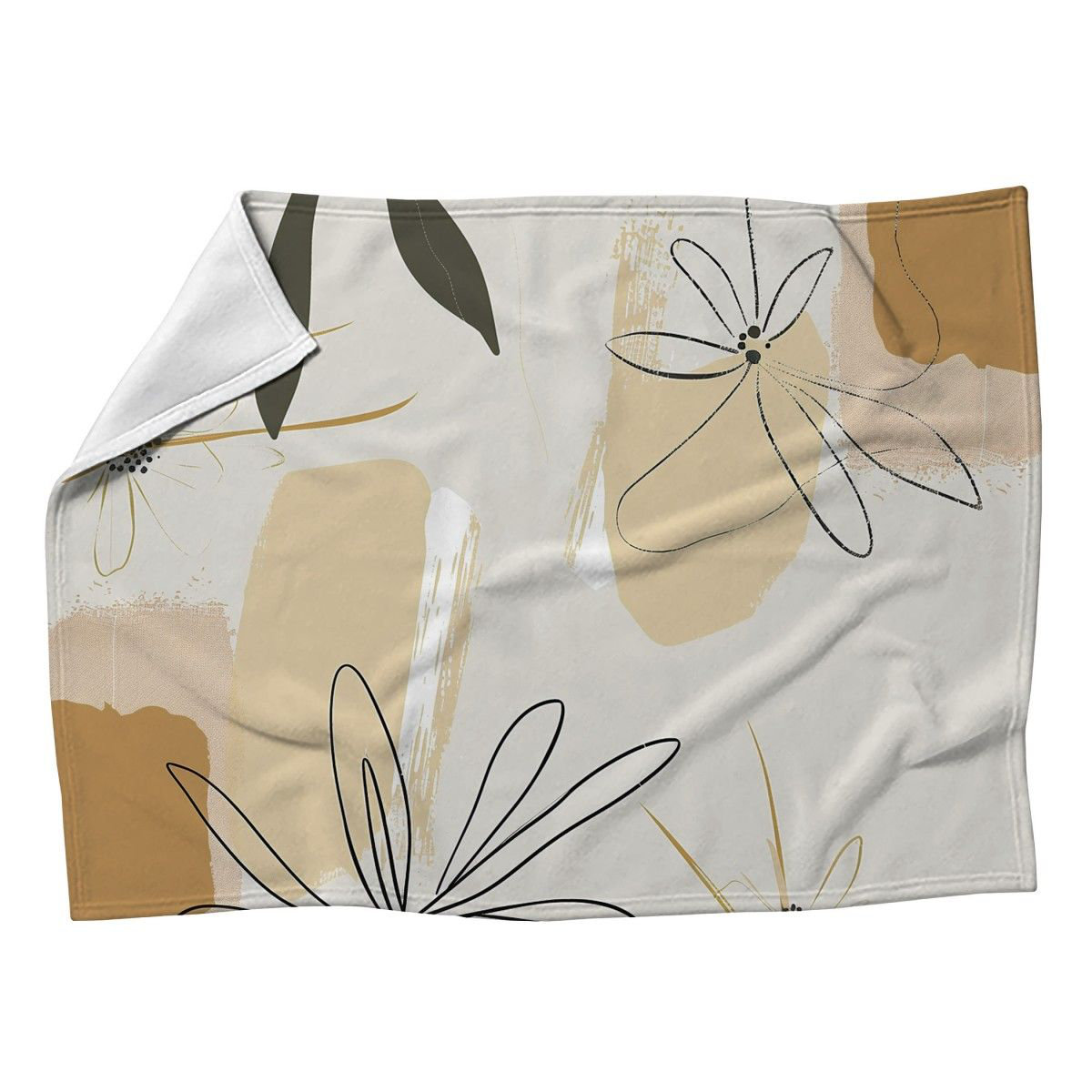 VisionDecor Abstract Fleece Throw Blanket - Pattern Throws for Sofas or ...