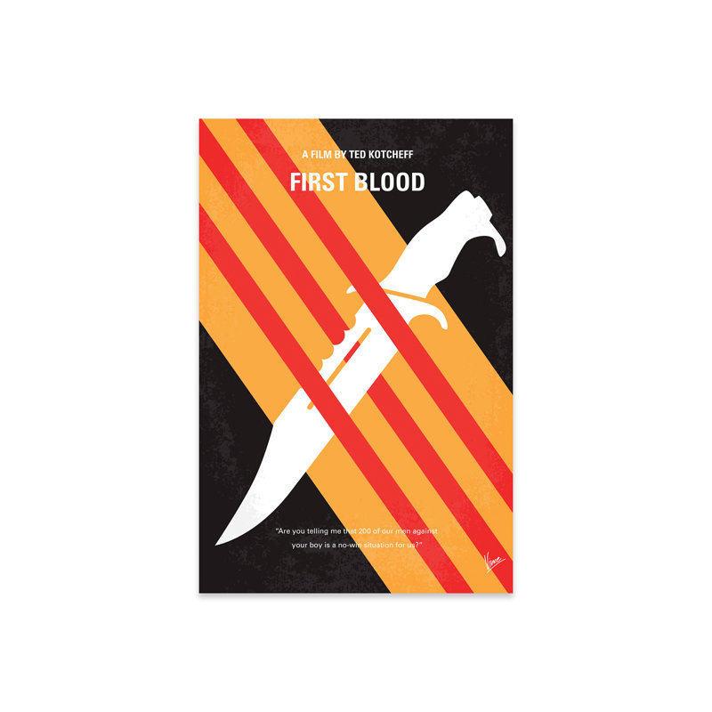 iCanvas Rambo Minimal Movie Poster by Chungkong - No Frame Painting ...