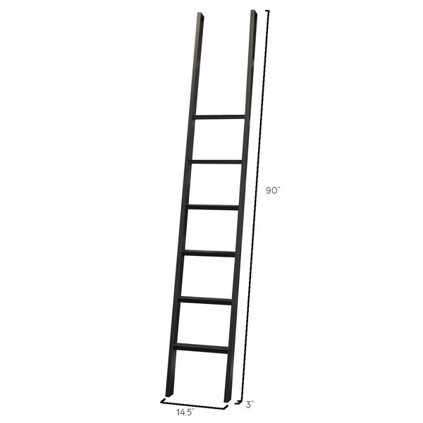 17 Stories Lorna 7.5 ft Steel Straight Ladder & Reviews | Wayfair