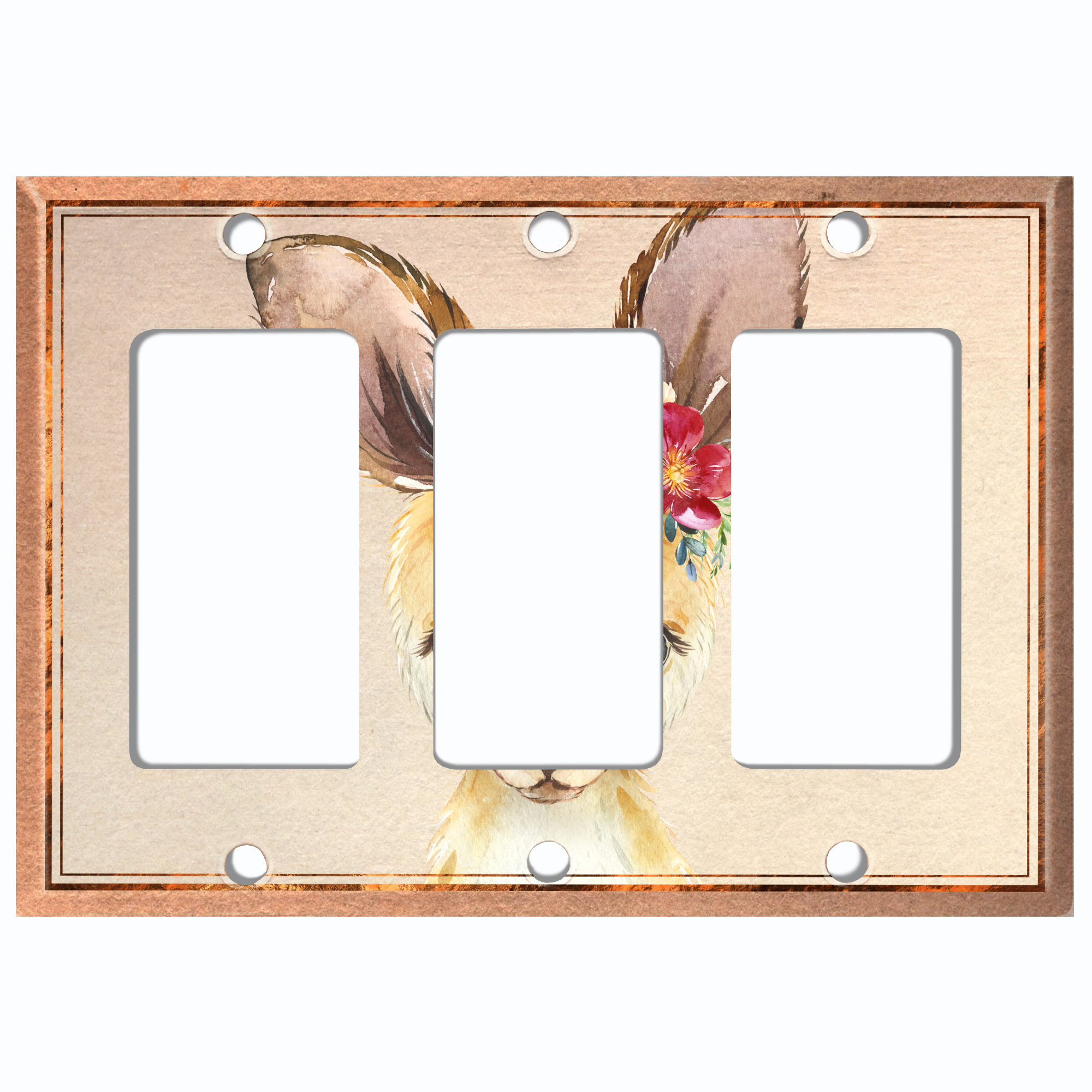 WorldAcc Metal Light Switch Plate Outlet Cover (Cute Animal Baby Doe ...
