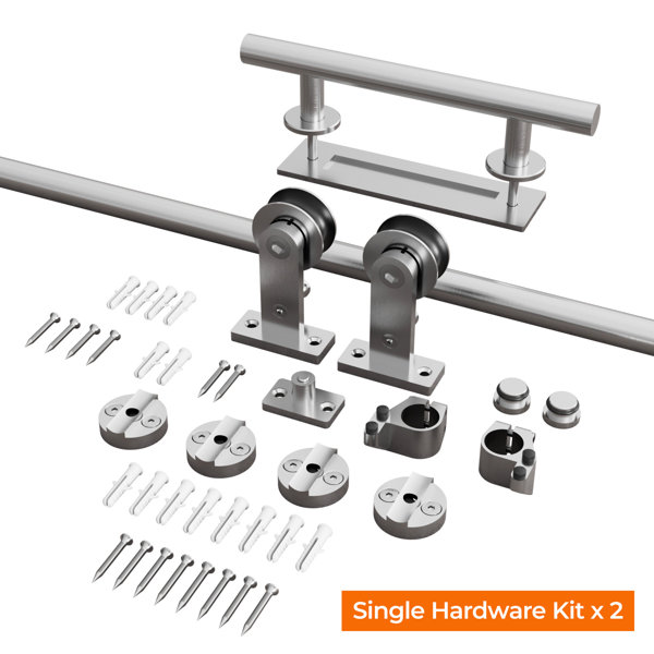 ATT Standard Double Barn Door Hardware Kit | Wayfair