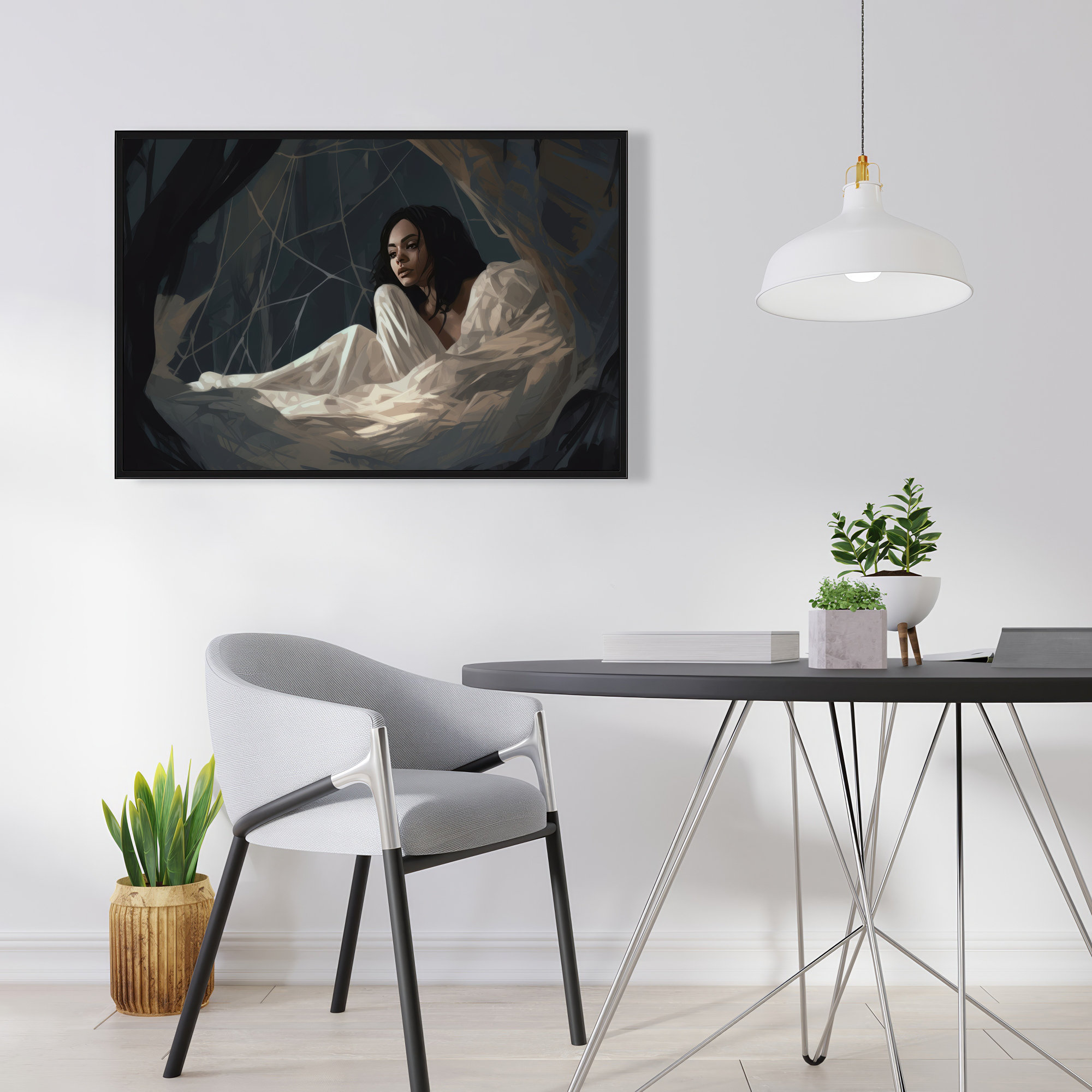 Winston Porter Spider princess - Framed canvas | Wayfair