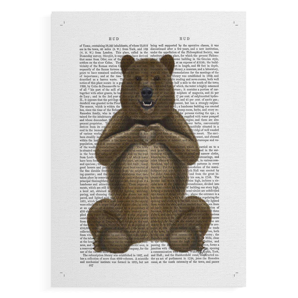 Alcott Hill Bear and Hand Heart -Canvas Print Only - NOT FRAMED ...