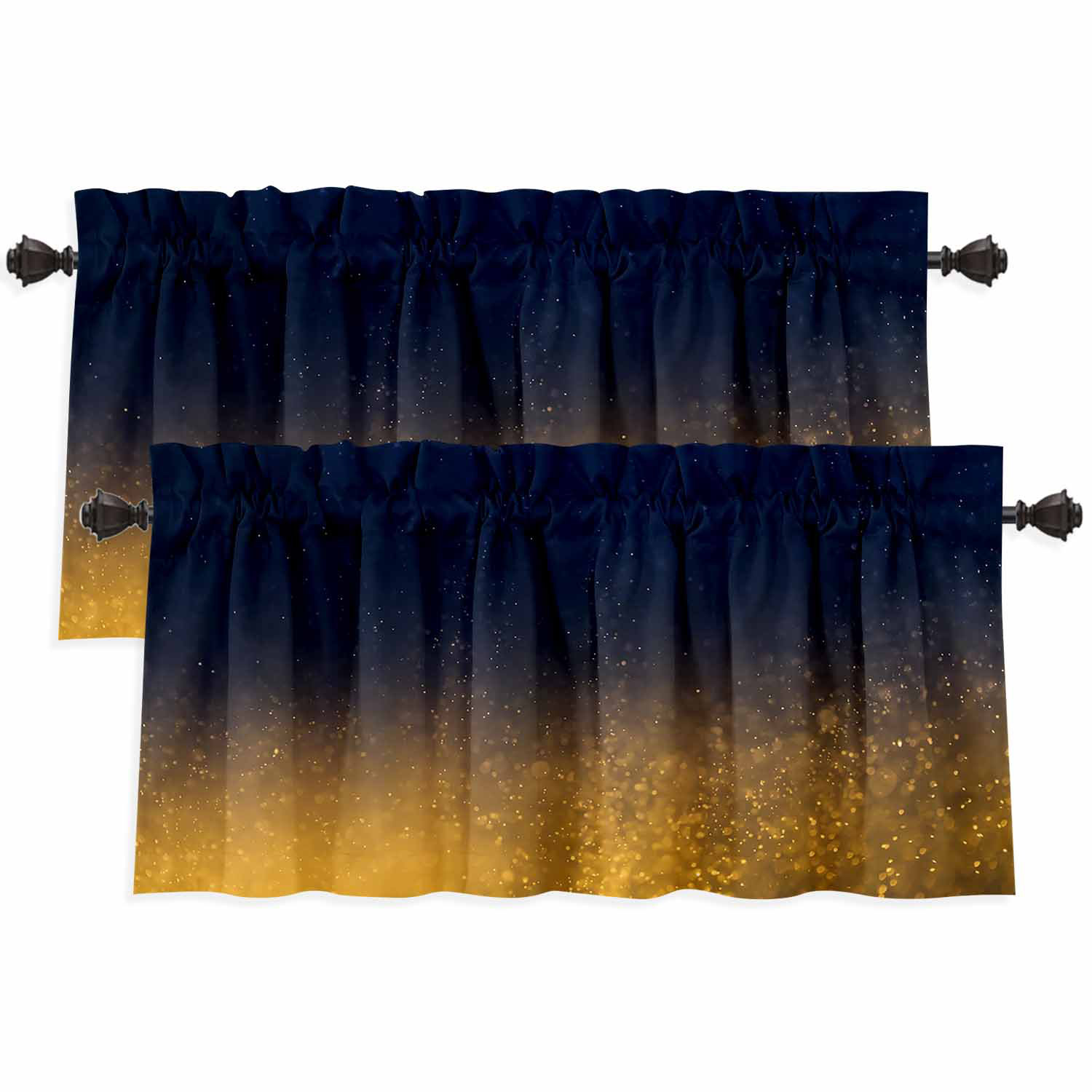 Latitude Run® Blue 52"W Beautiful Abstract Bright Christmas Window ...