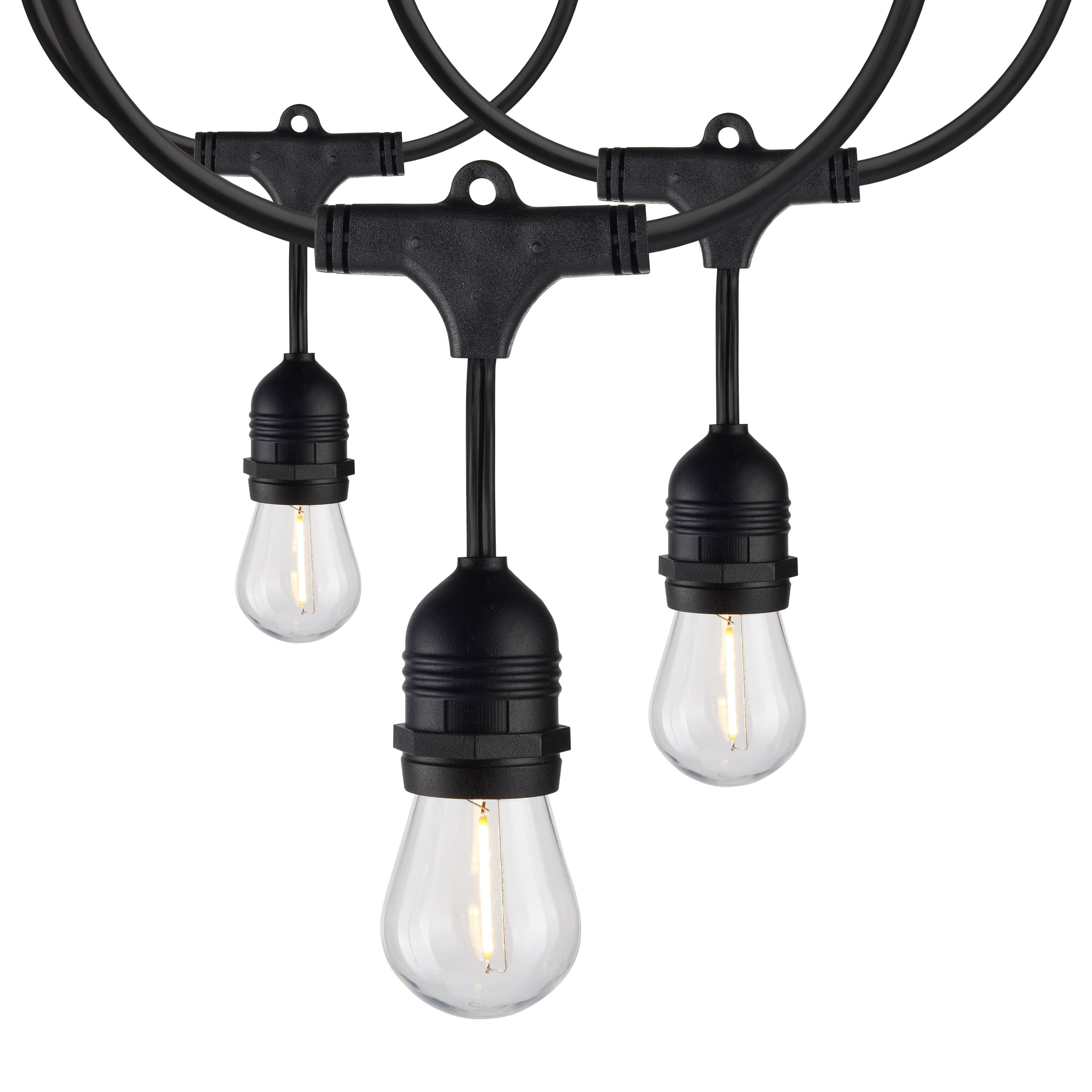 Arlmont & Co. Kever 60Ft - Commercial LED String Light - Includes 24 ...