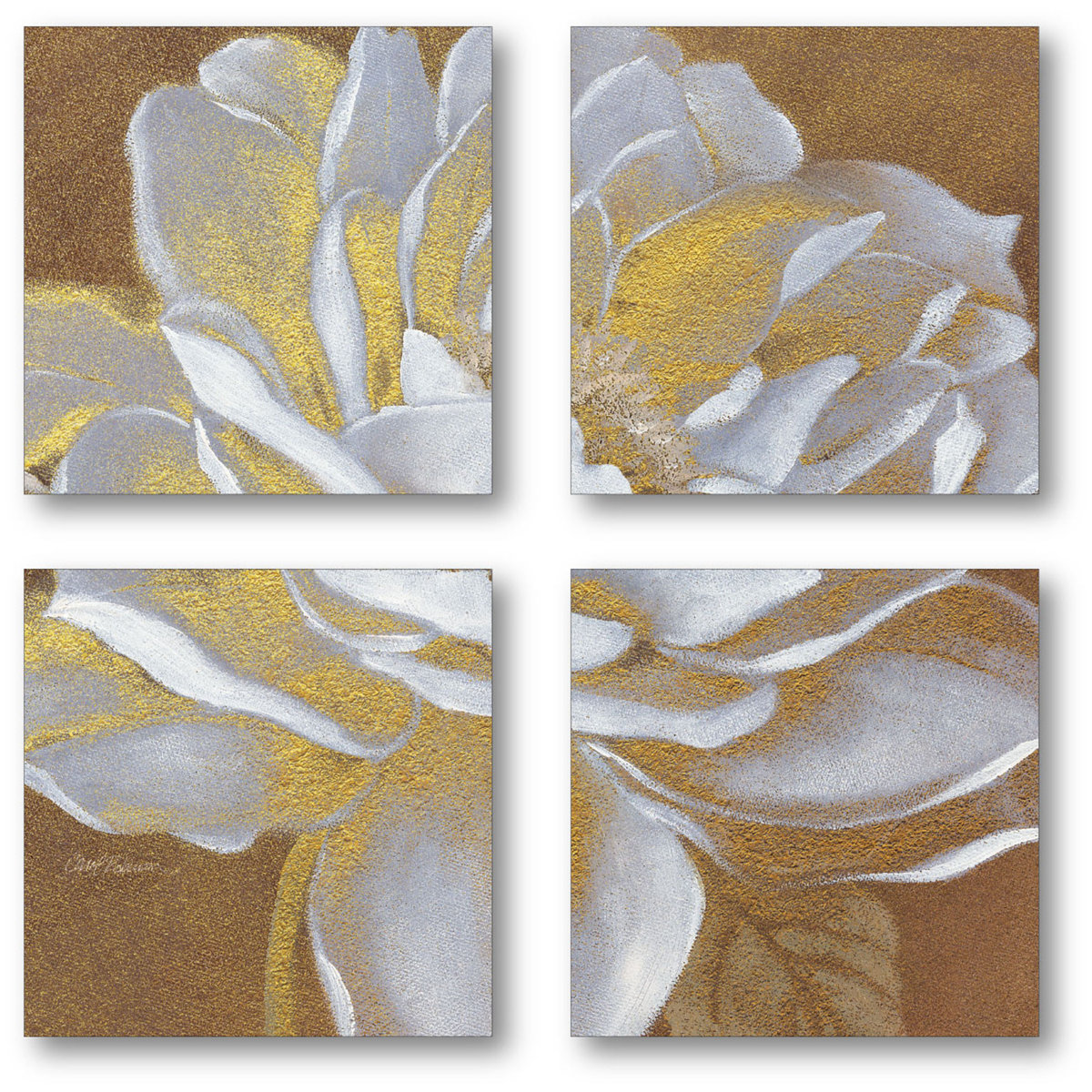 Rosdorf Park 'Golden Flower' Graphic Art Print Multi-Piece Image on ...