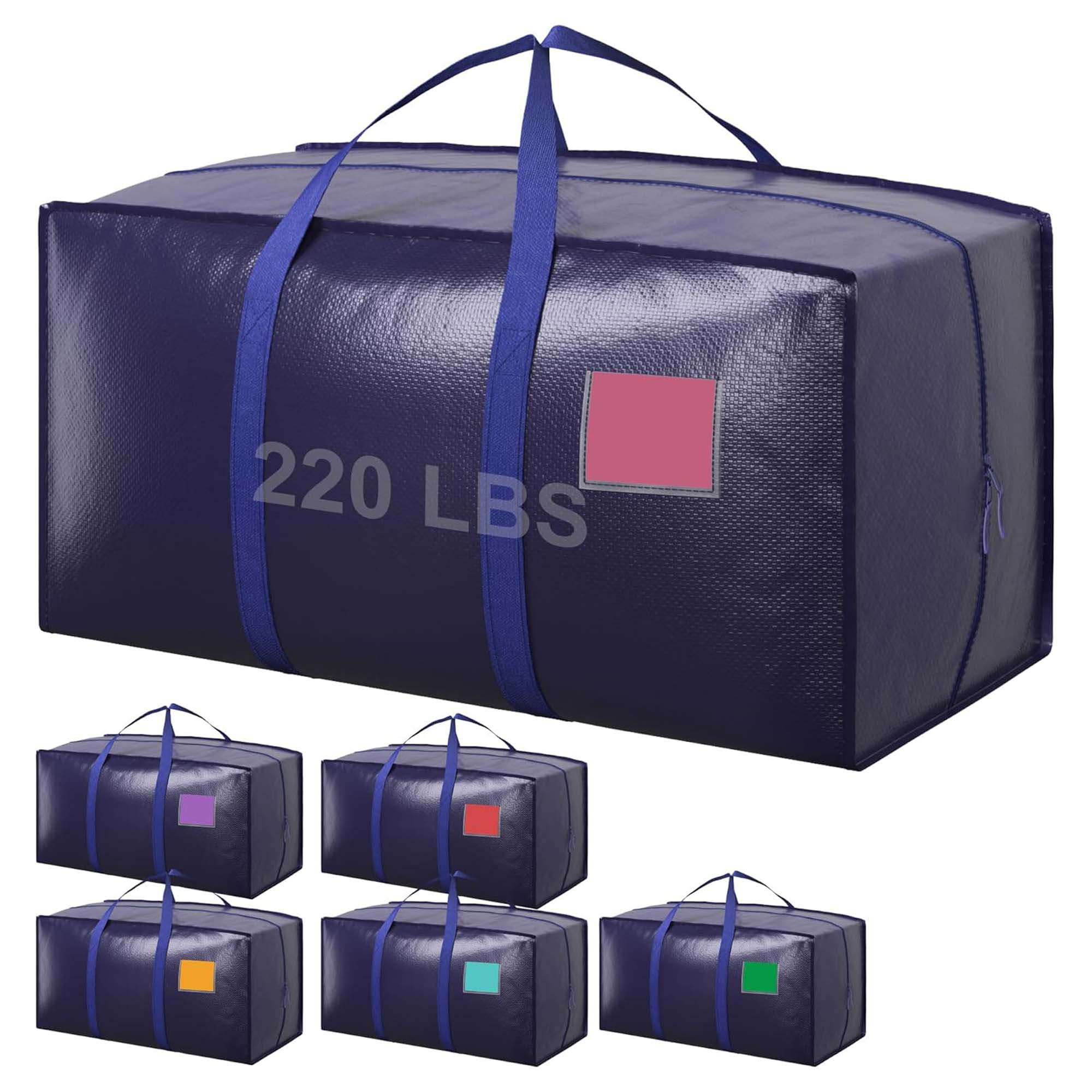 Rebrilliant 6 Pack Extra Large Storage Bags With Reinforced Zippers ...