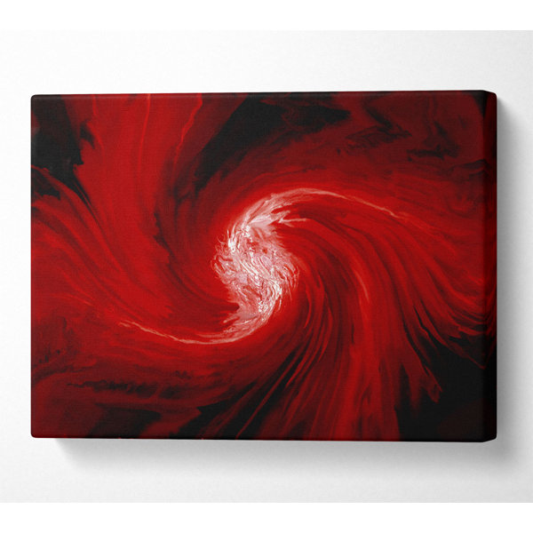Metro Lane Swirls Of Time Red - Wrapped Canvas Art Prints | Wayfair.co.uk