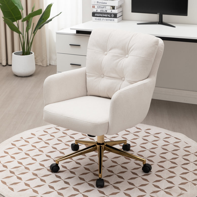 Mercer41 360° Swivel Adjustable Double-Layer Tufted Office Chair | Wayfair