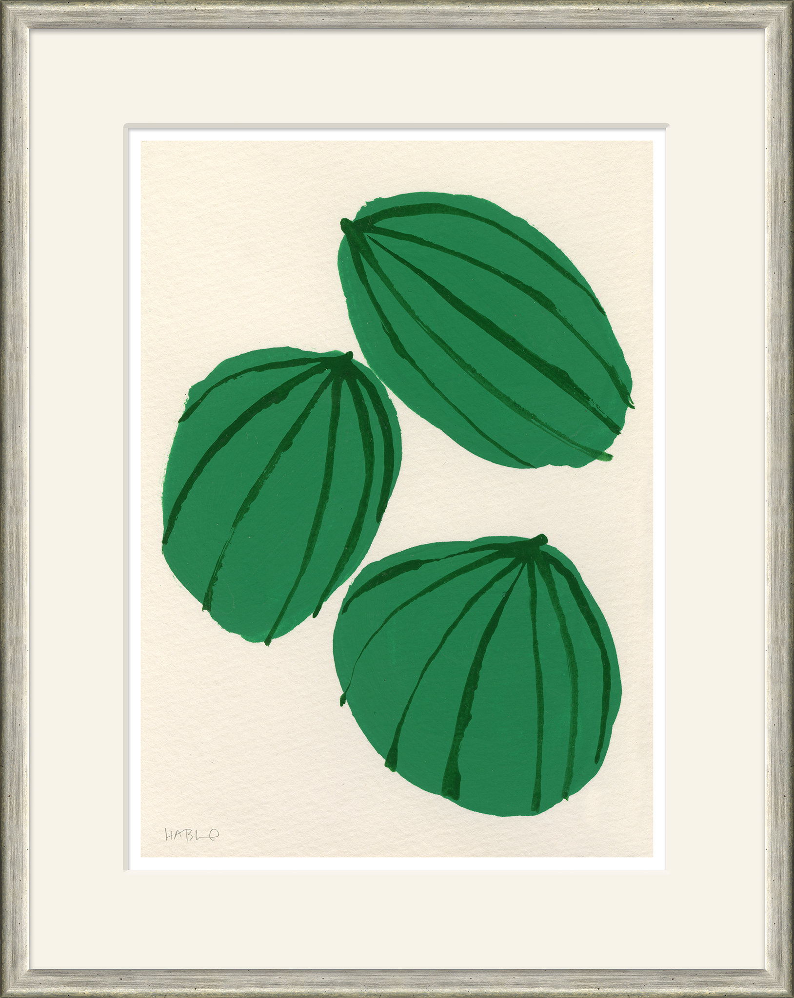 Soicher Marin 'Melons' by Susan Hable - Picture Frame Painting on Paper ...