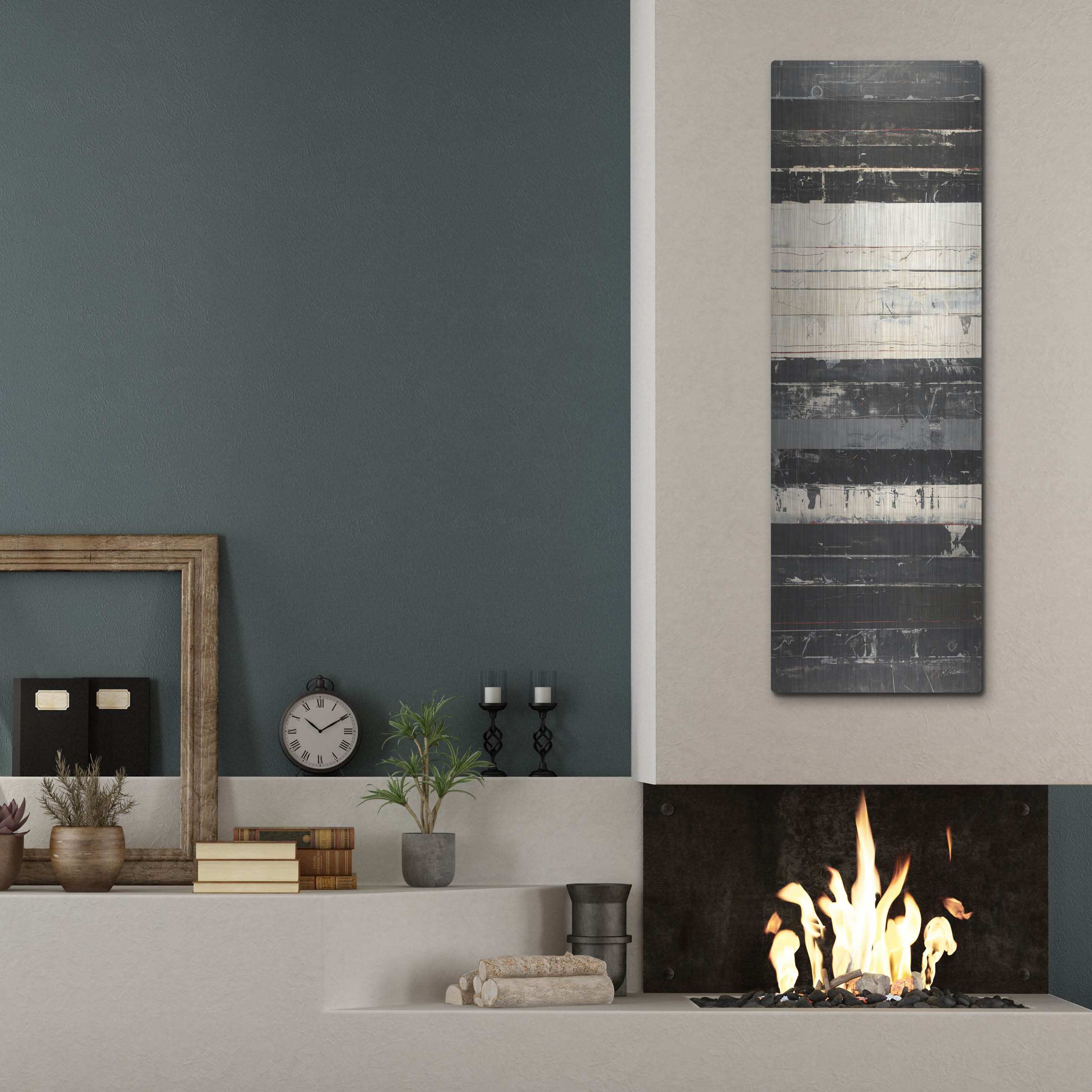 17 Stories 'Zephyr 2' by Mike Schick Metal Wall Art, 16" x 48" | Wayfair