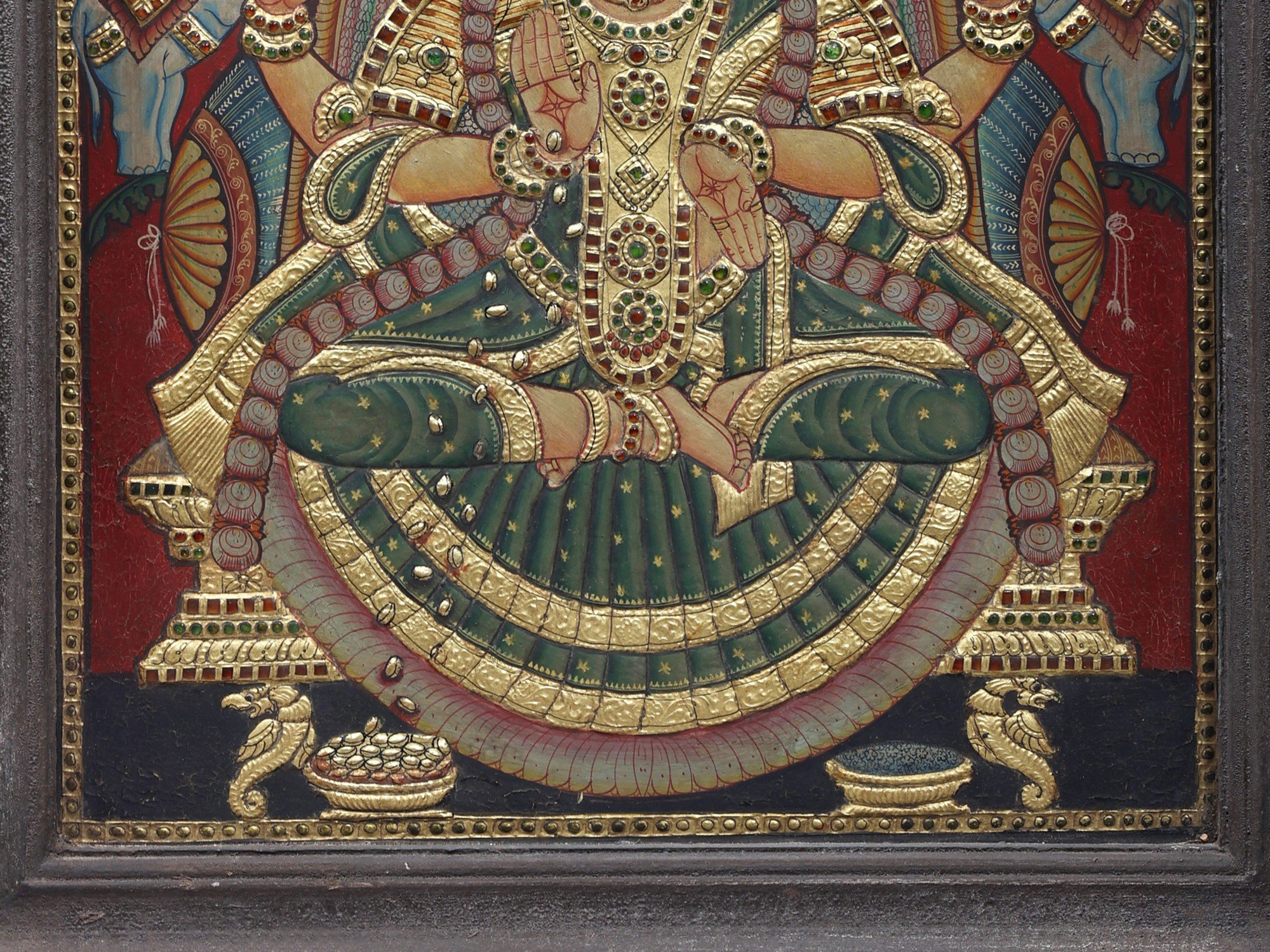 Exotic India Devi Gajalakshmi | Traditional Colors With 24K Gold | Wayfair